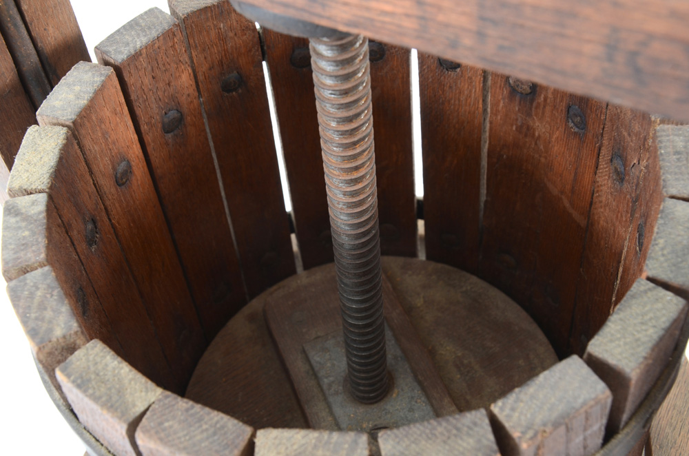 Antique Wooden Apple Press | EBTH