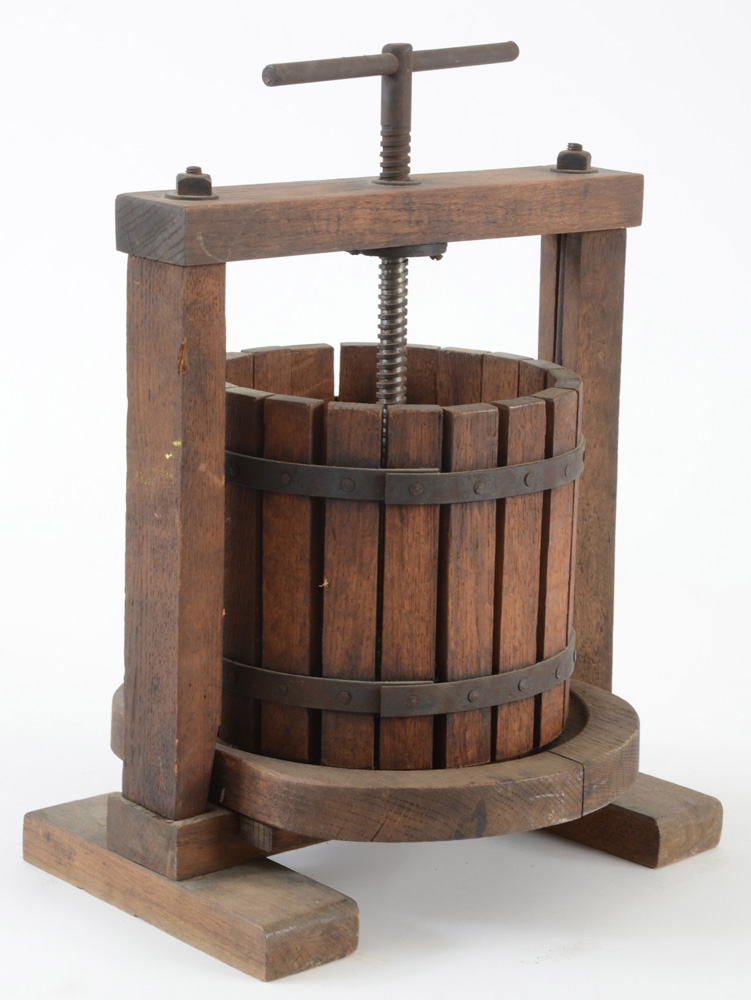 Antique Wooden Apple Press | EBTH
