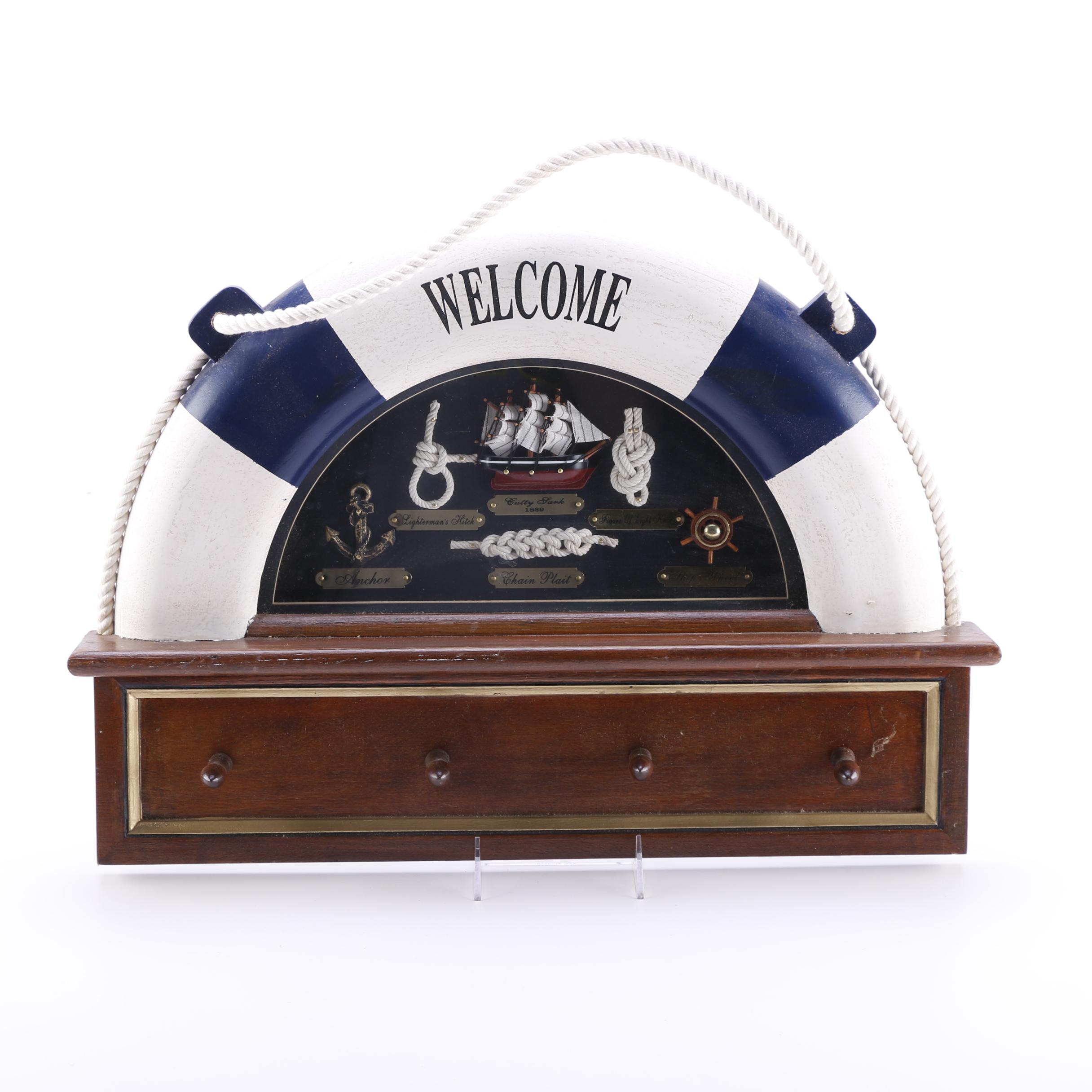 Contemporary Nautical Themed Coat Rack | EBTH