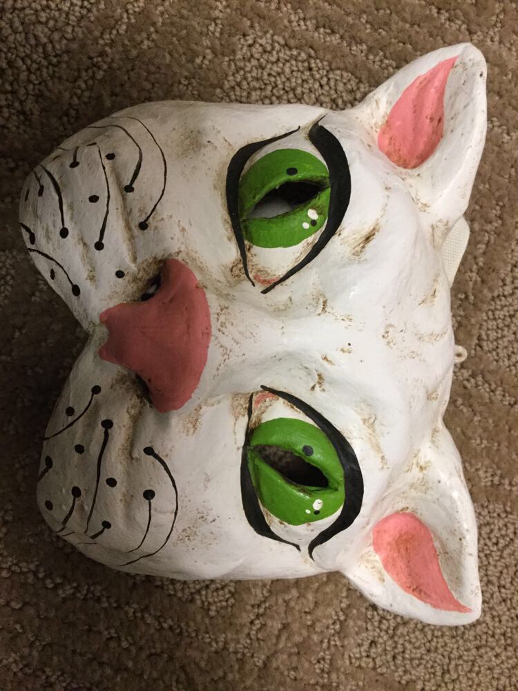 Mondo Novo Paper Mache Cat Mask | EBTH