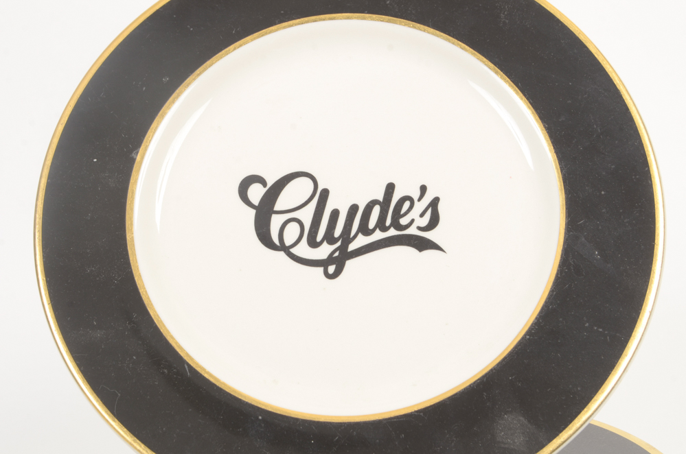 Eight "Clyde's" Dinner Plates | EBTH