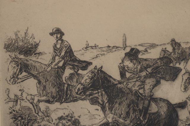 George Hand Wright Early 20th-Century Etching "Fairfield Hunt" | EBTH