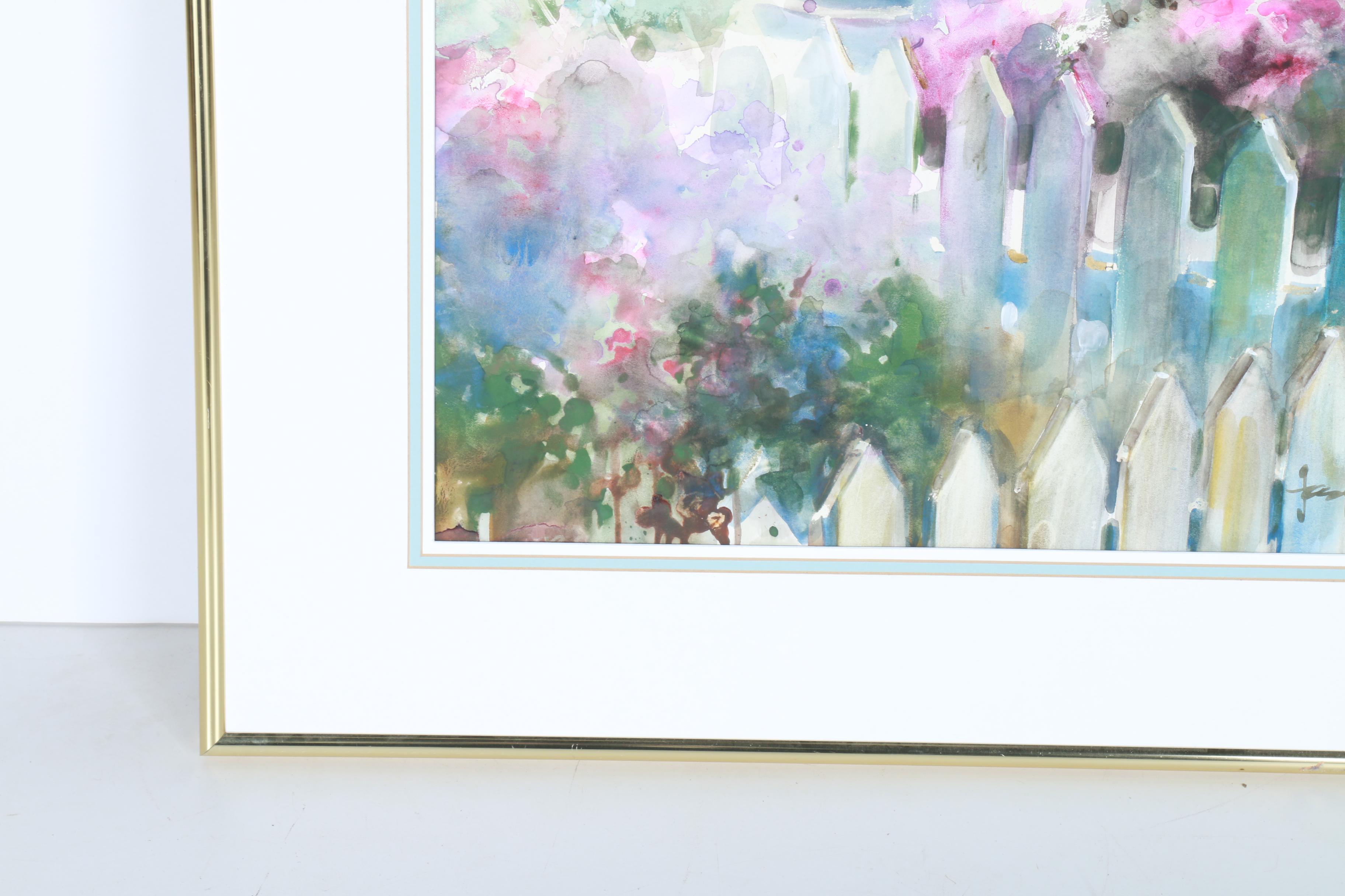 Josie Van Gent Edell Watercolor on Paper "A Summerplace" | EBTH