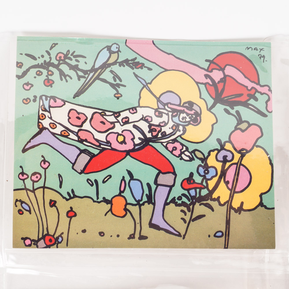 Eight Postcards with Art by Peter Max | EBTH