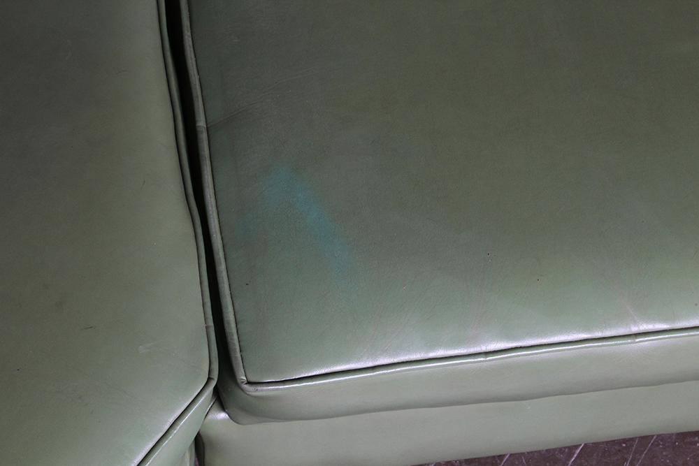 Mid-Century Modern Green Vinyl Sectional | EBTH