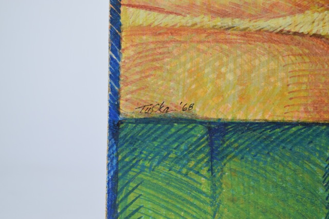 Tuska Mixed Media Drawing Circa 1968 | EBTH