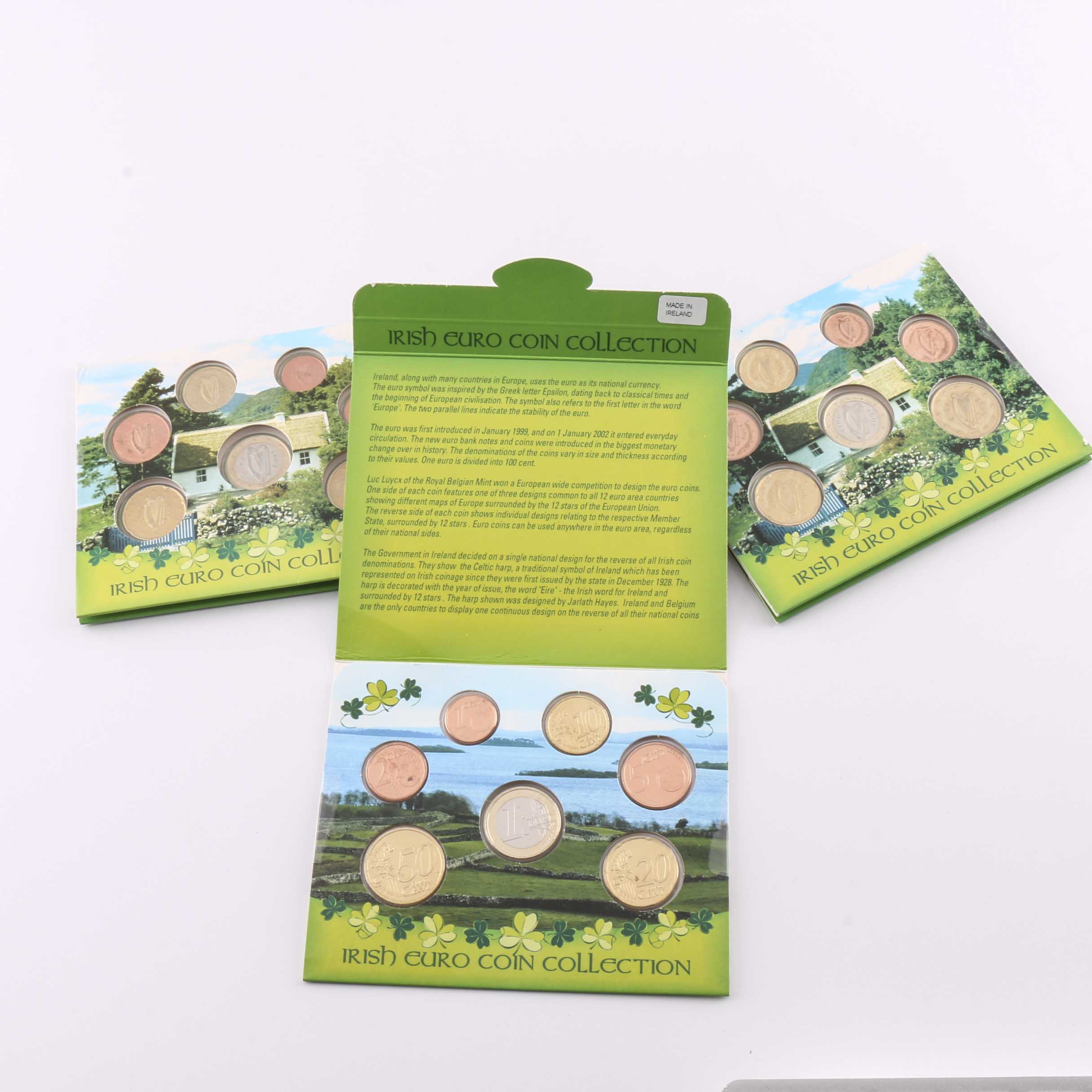Three Irish Euro Coin Sets | EBTH