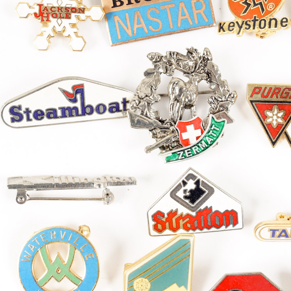 Collection of Ski Resort Pins | EBTH