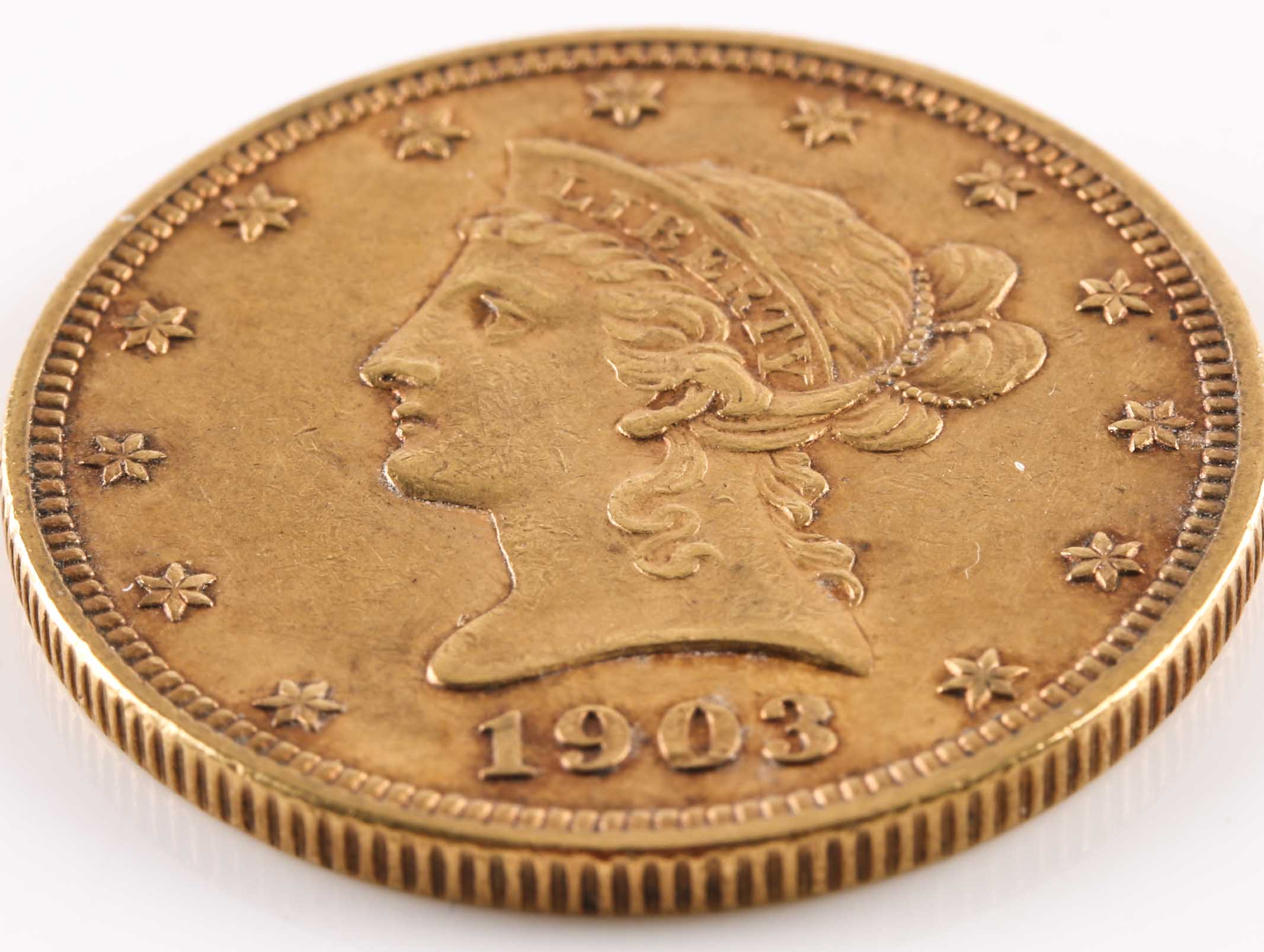 1903 Liberty Head Ten Dollar Gold Eagle Coin | EBTH