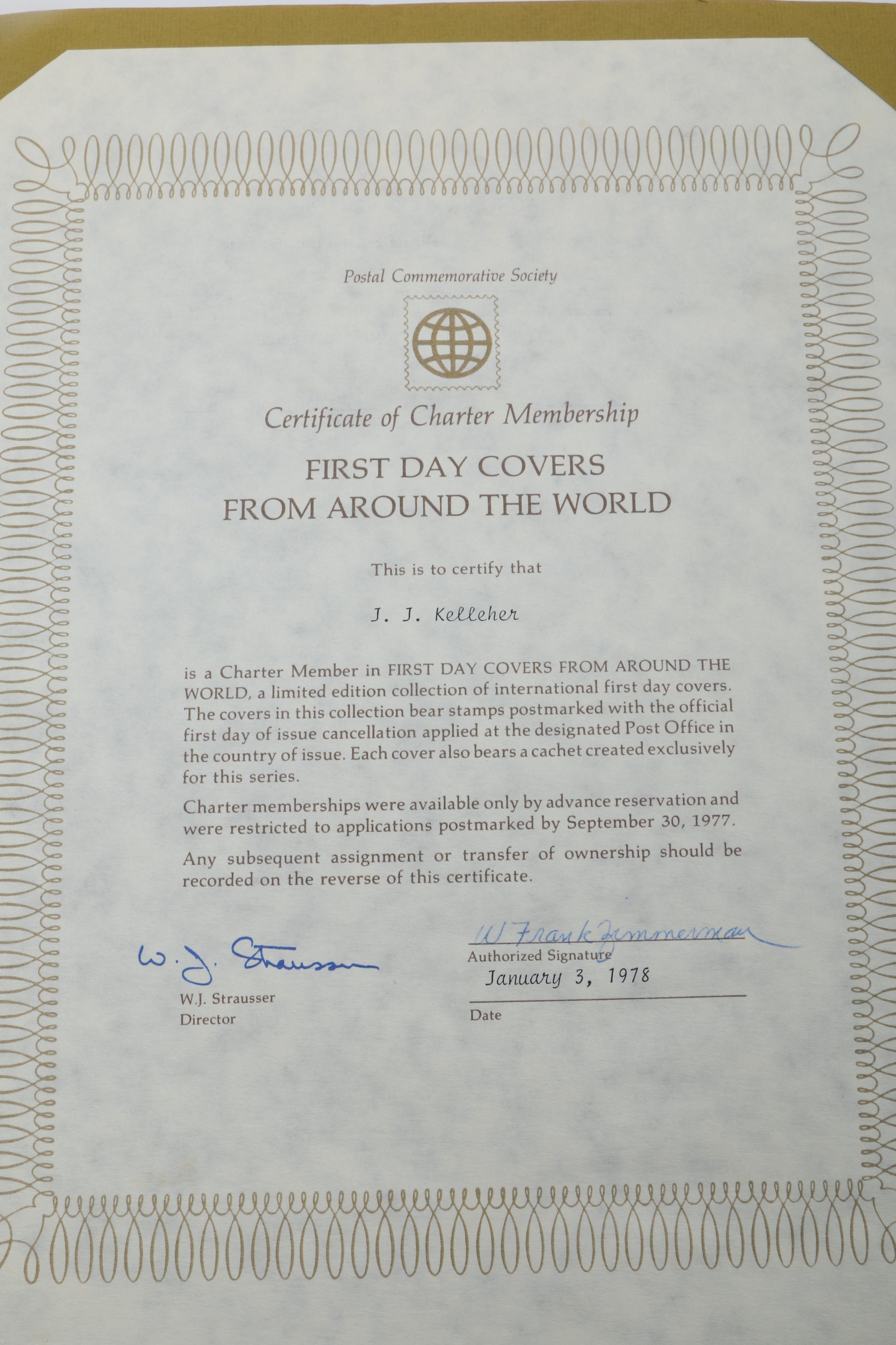 "First Day Covers From Around the World" Stamp Book | EBTH