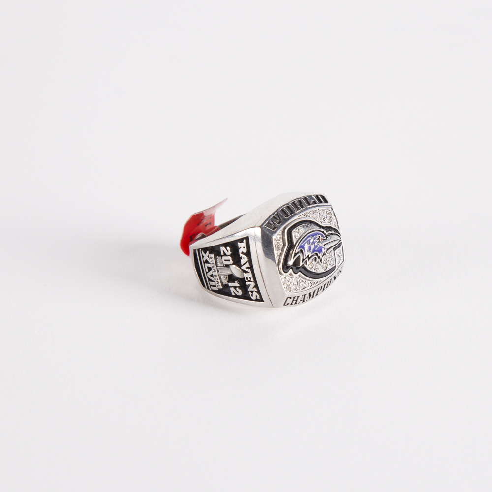 Jostens Commemorative Ravens 2012 Super Bowl Lustrium and Diamond Ring ...