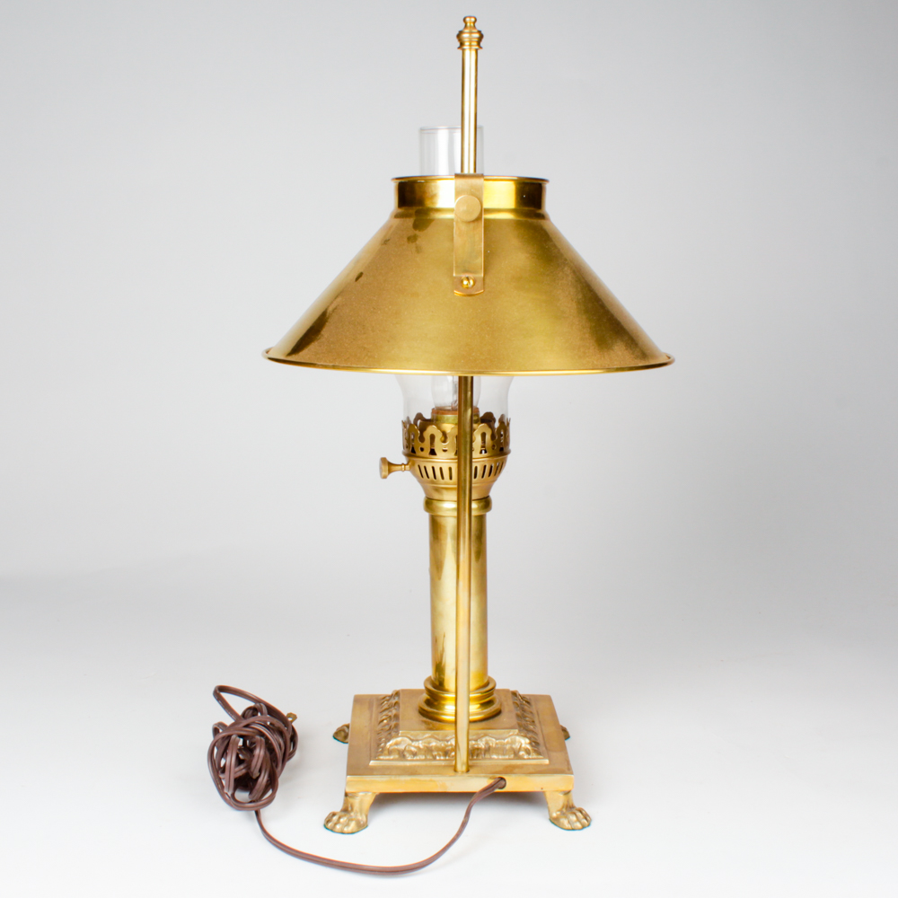 Vintage Brass Orient Express Lamp | EBTH