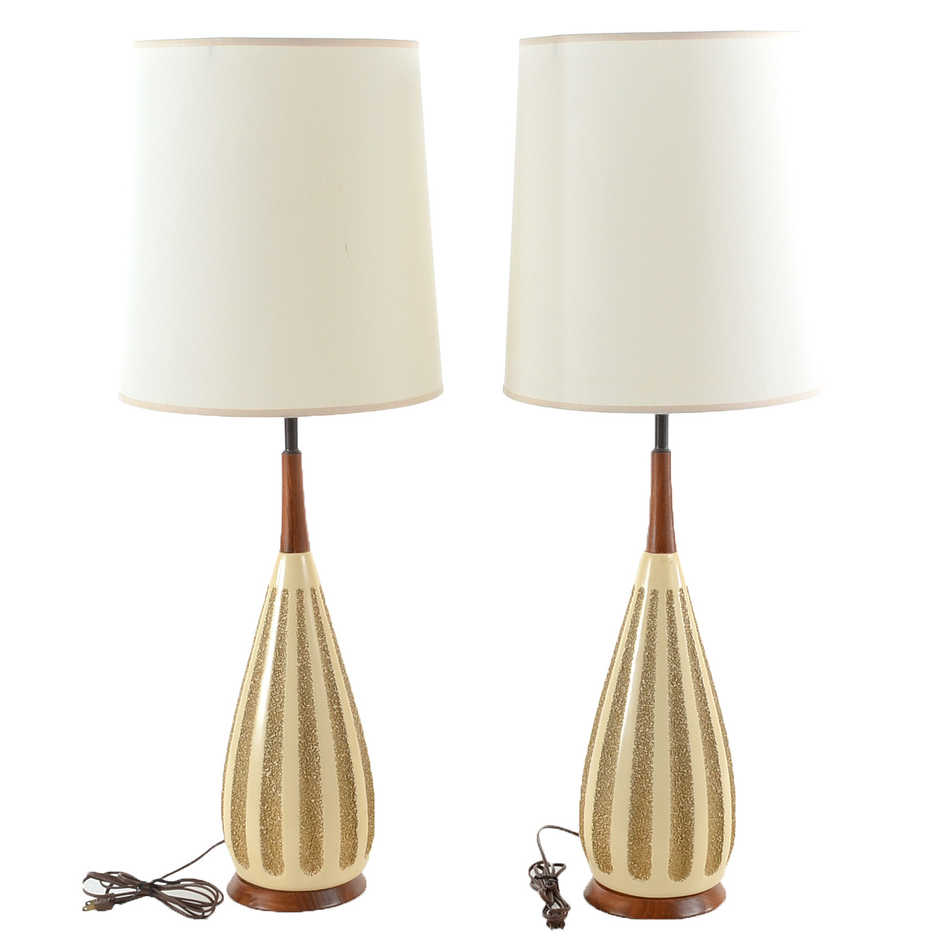 Pair of Mid Century Modern Ceramic Table Lamps | EBTH