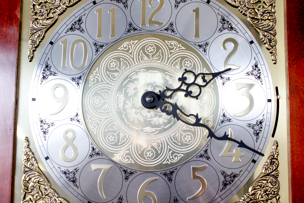 Howard Miller "Courtland" Cherry Floor Clock | EBTH