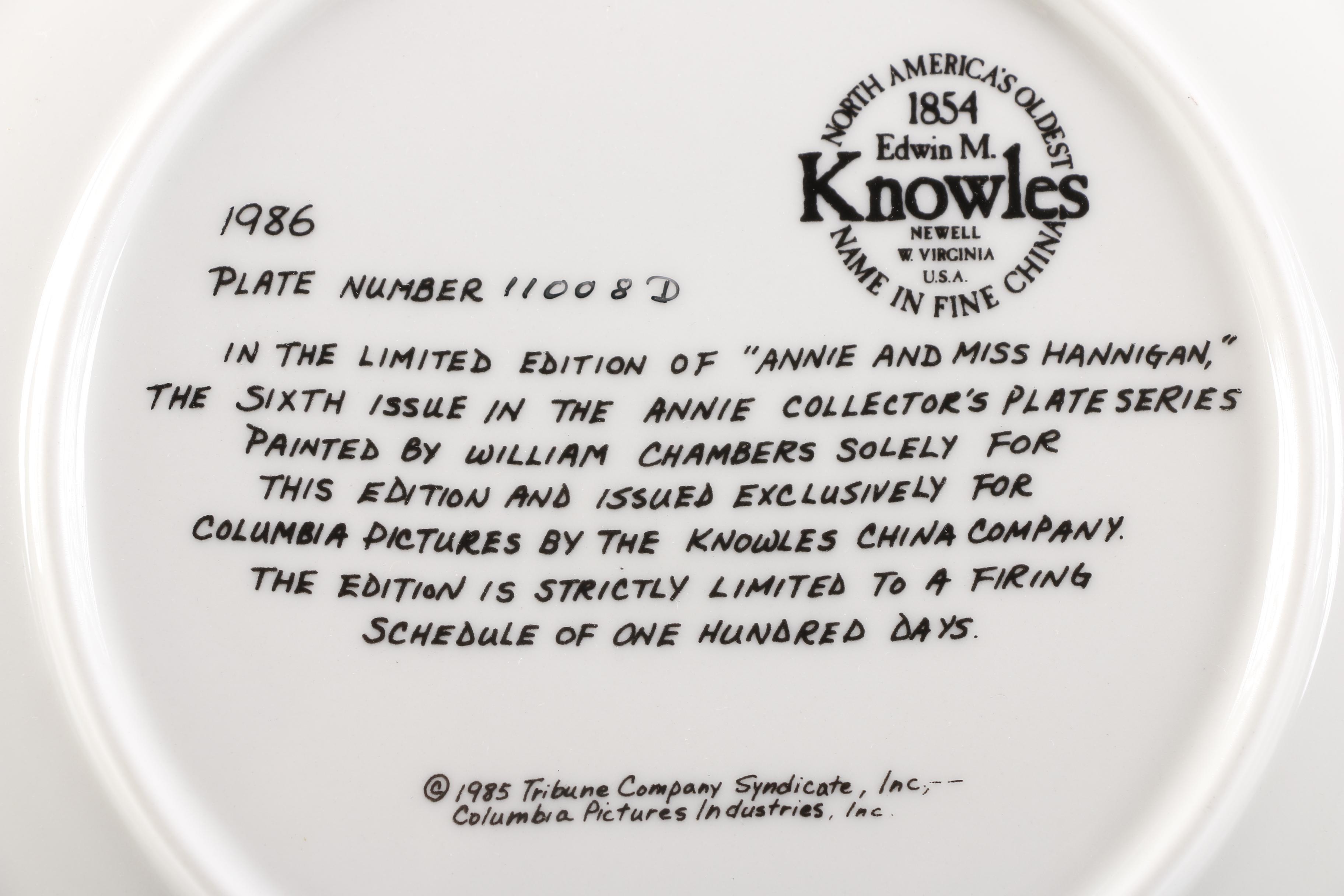 Collection of Knowles "Annie" Plates | EBTH
