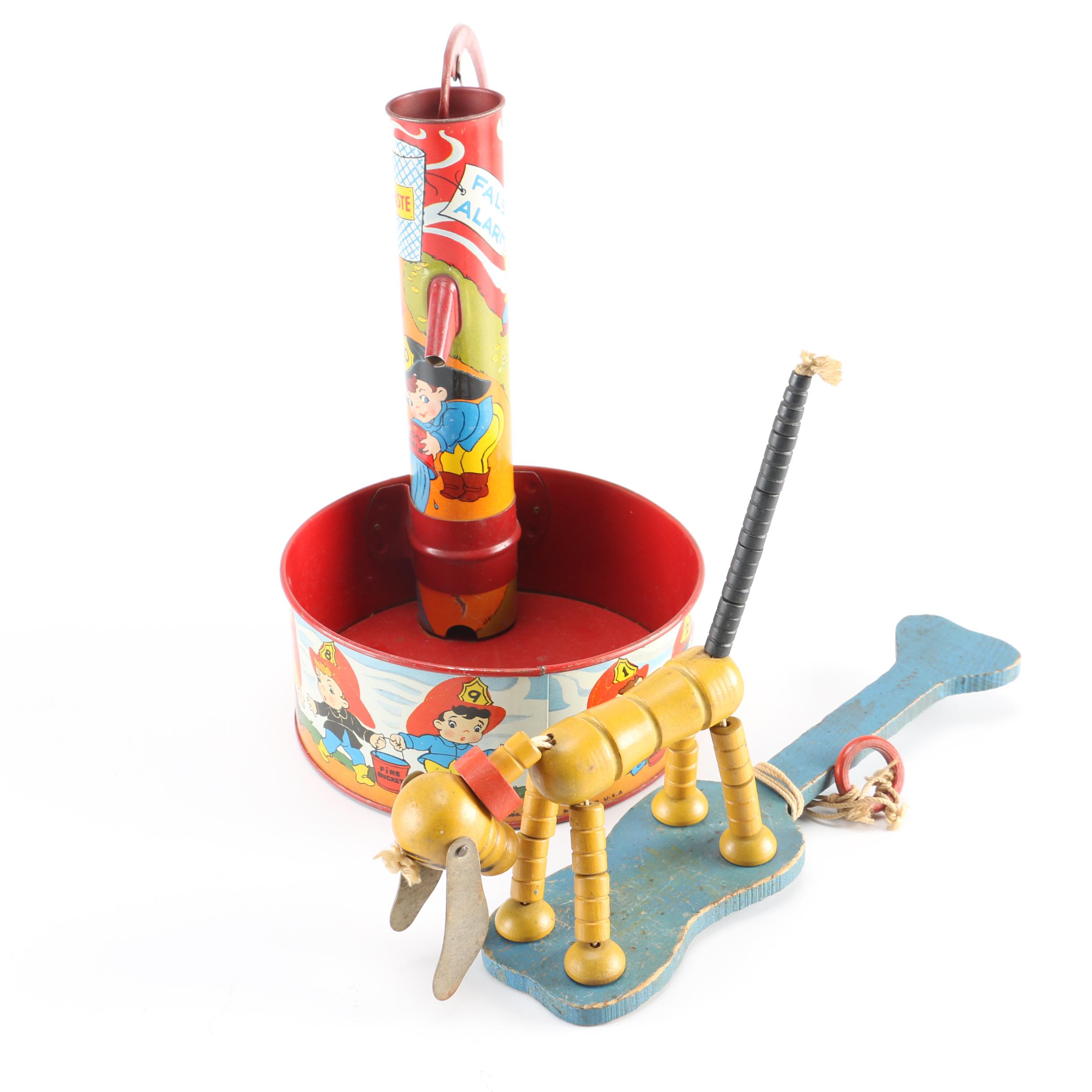 Vintage Toys Including 1930s Disney Pluto String Puppet | EBTH