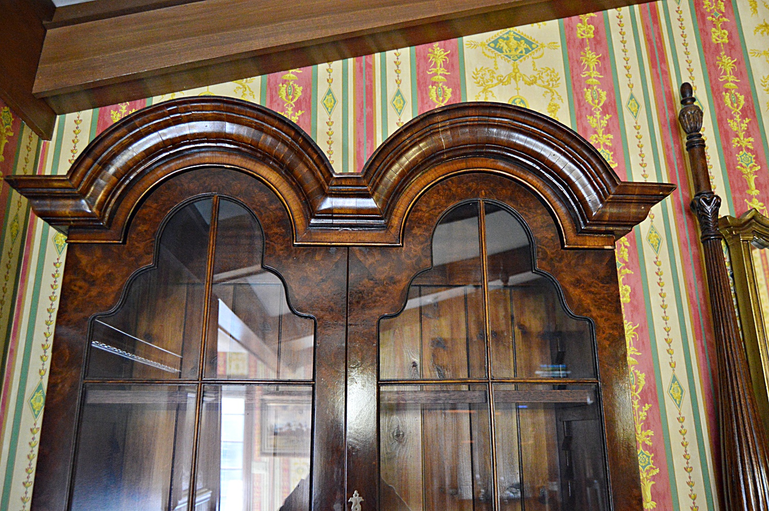 Georgian Style Double Arched Cornice Walnut Secretary | EBTH