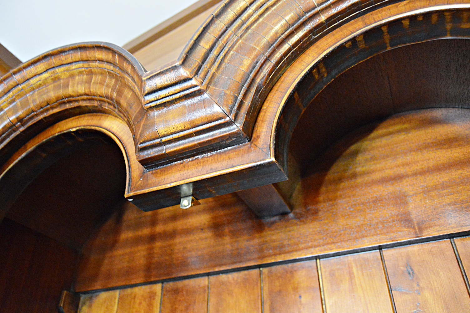 Georgian Style Double Arched Cornice Walnut Secretary | EBTH