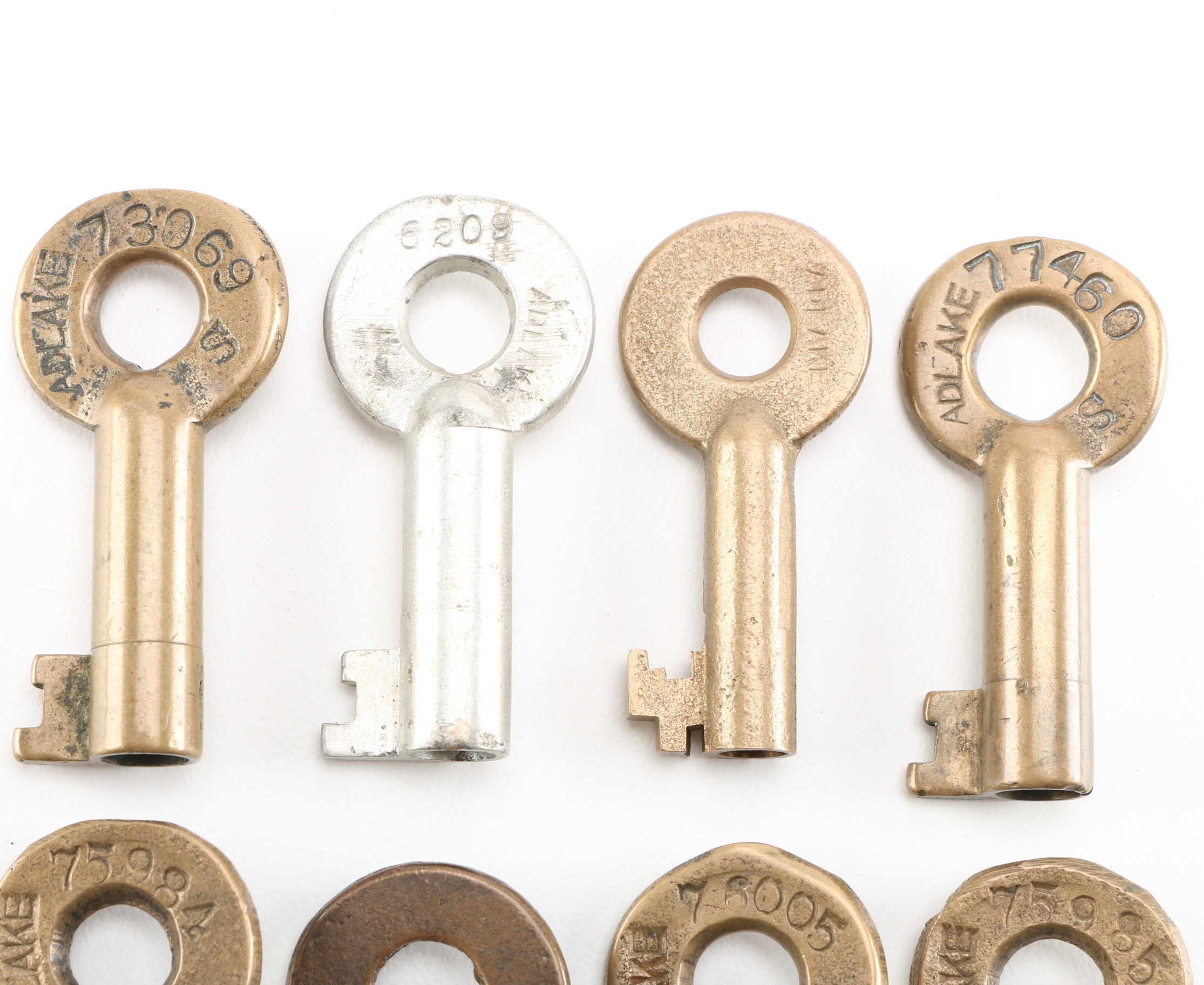 Eight Antique Railroad Switch Lock Keys | EBTH