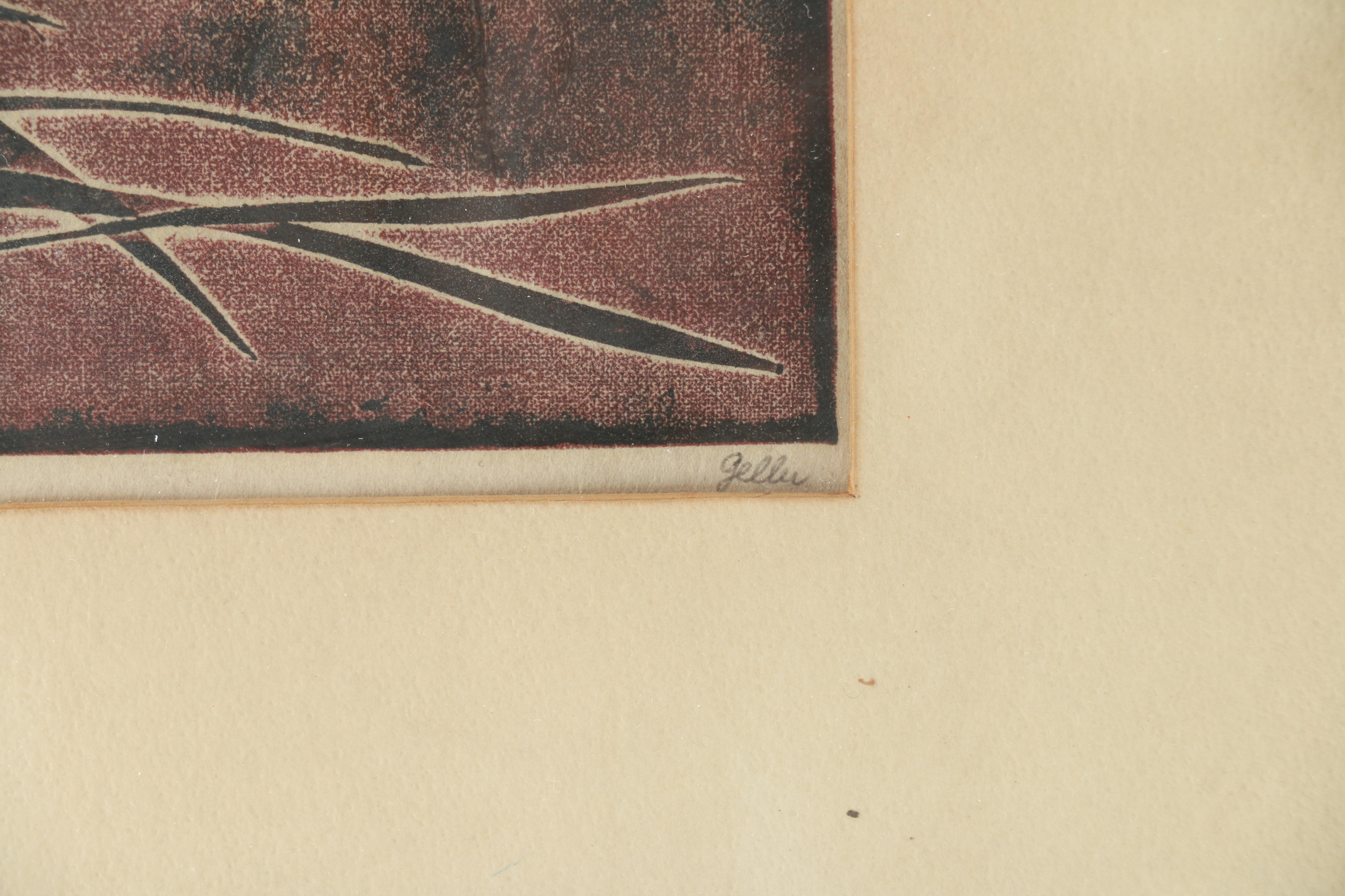 Esther Geller Lithograph of Abstract Forms | EBTH