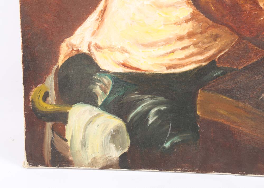 Original Acrylic Painting on Canvas Signed Gilbert Young | EBTH