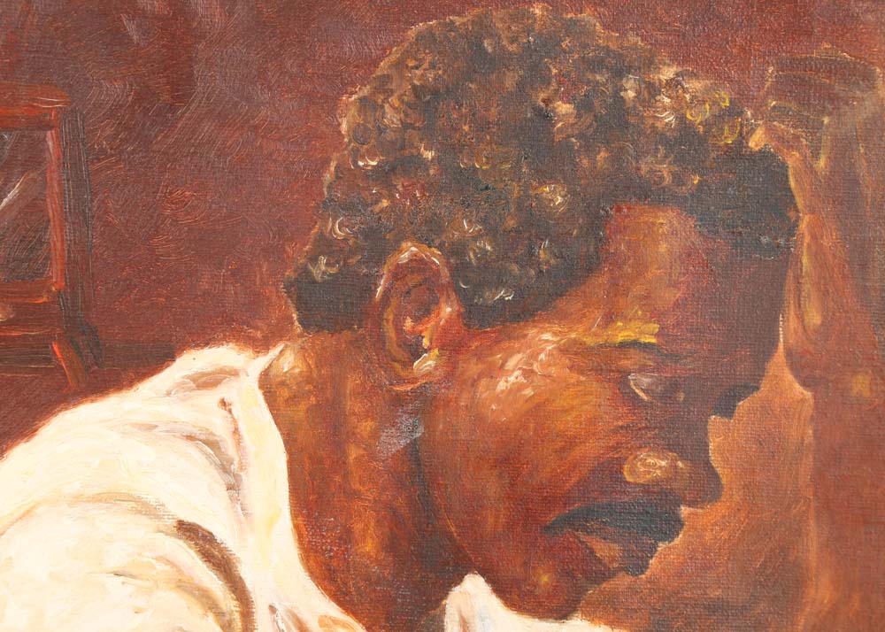 Original Acrylic Painting on Canvas Signed Gilbert Young | EBTH