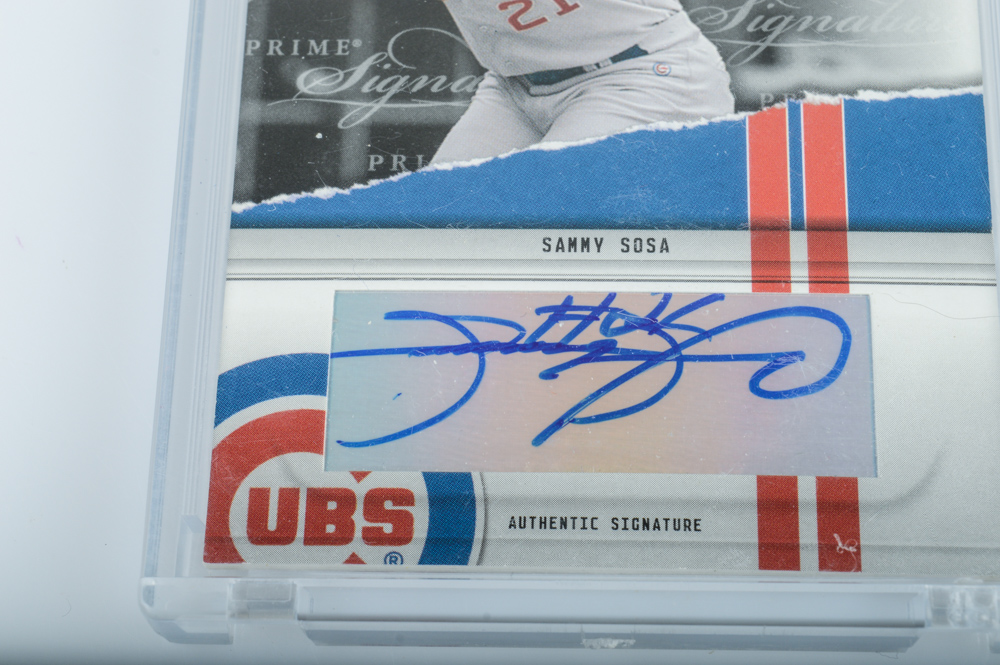 Encased Authenticated Sammy Sosa Autograph | EBTH