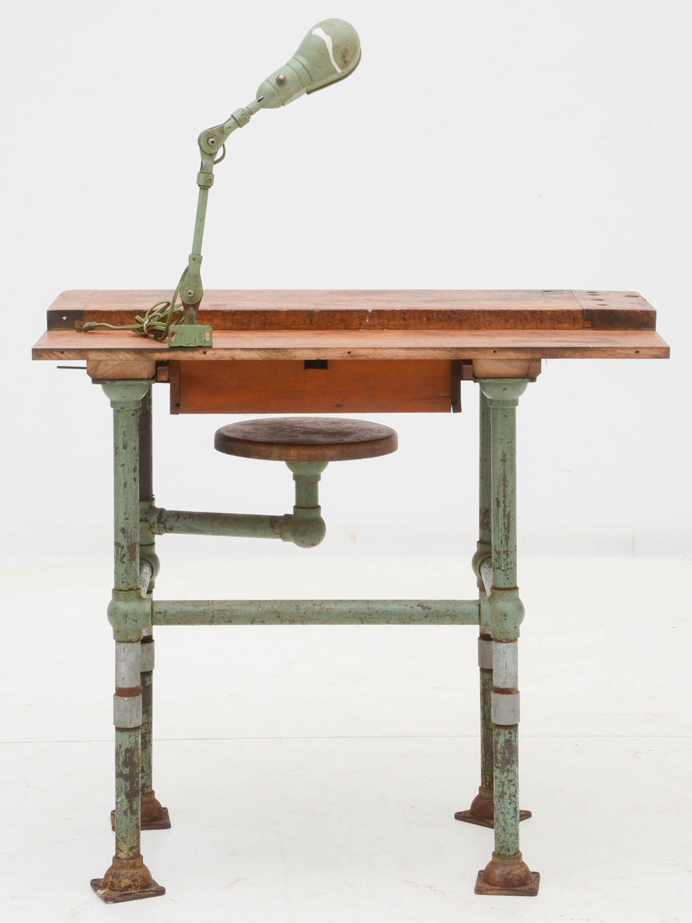 Vintage Industrial Work Bench | EBTH
