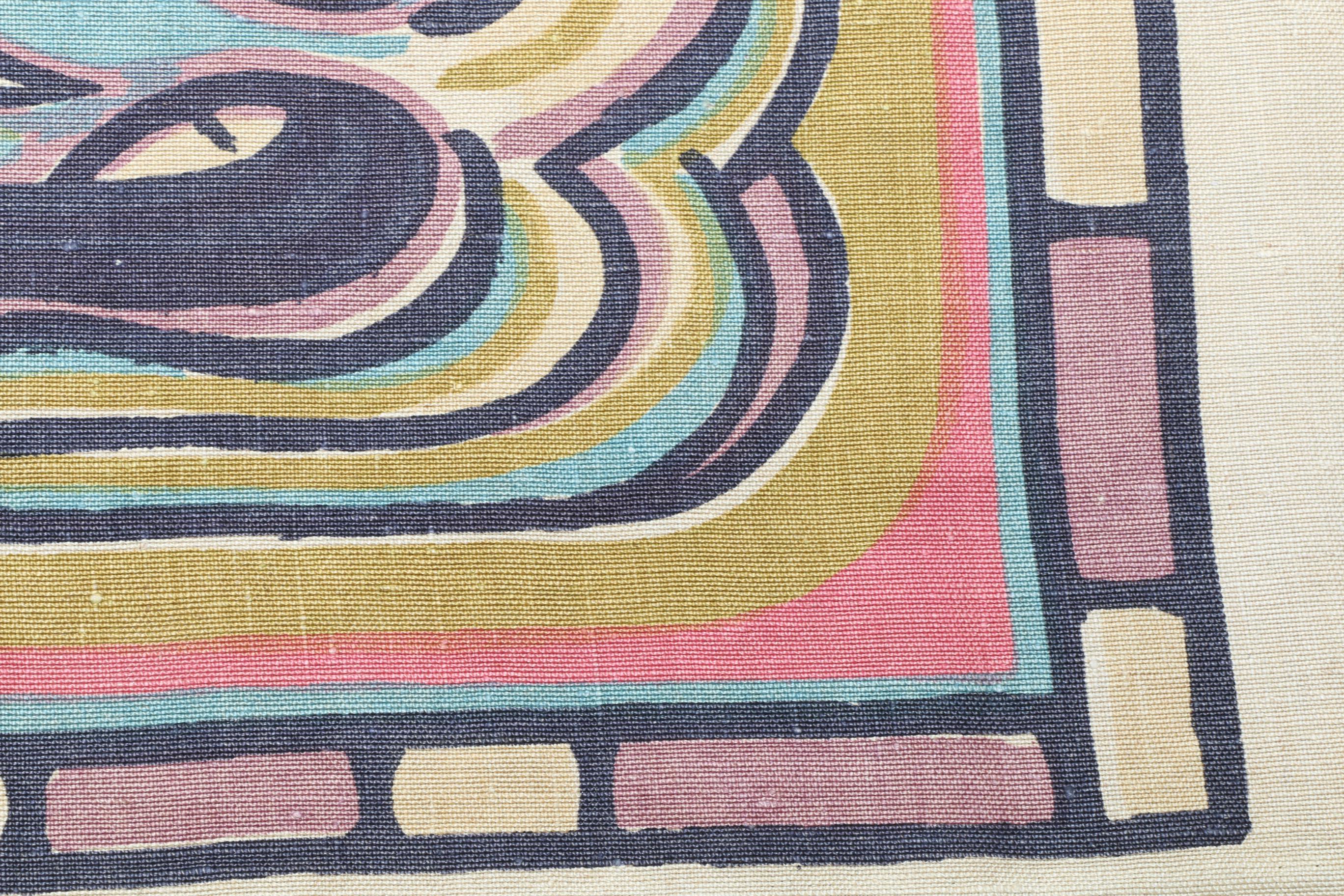 Art Print on Linen Wall Hanging | EBTH