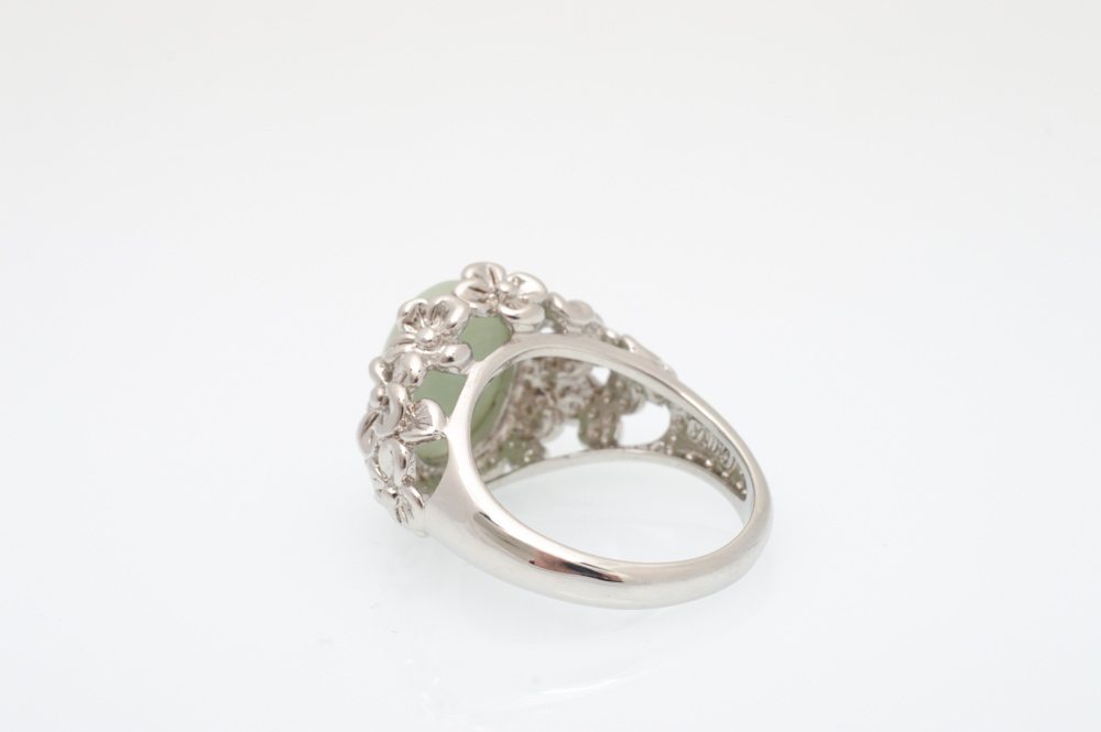 Sterling Silver Quartz Cabochon Ring | EBTH