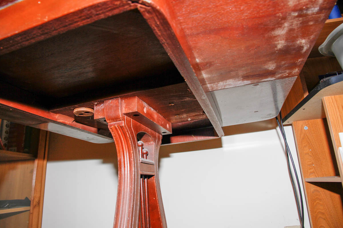 Flip Top Table With Lyre Harp Base | EBTH