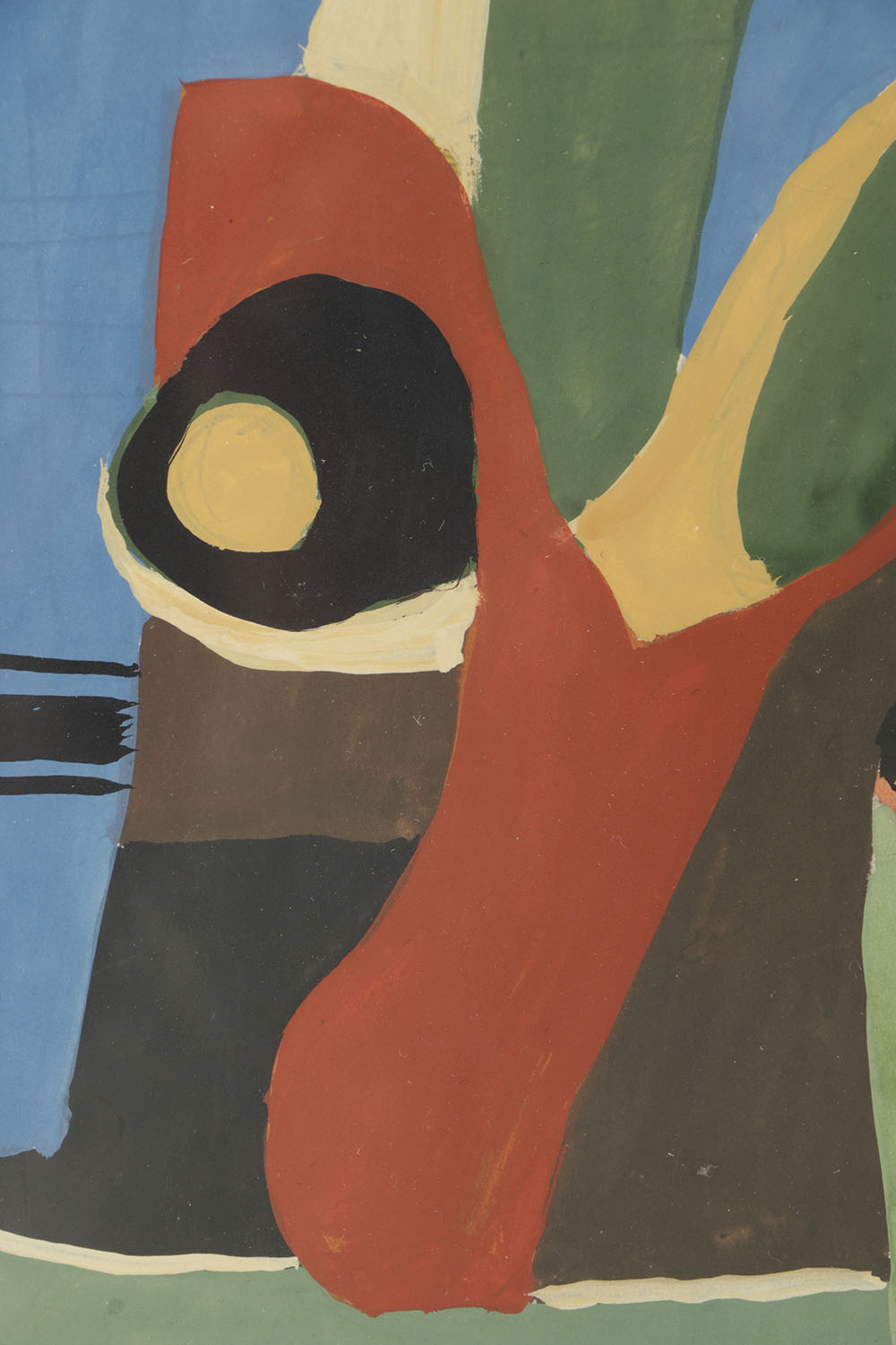 Edgar Yaeger Gouache Painting on Paper of Abstract Composition | EBTH