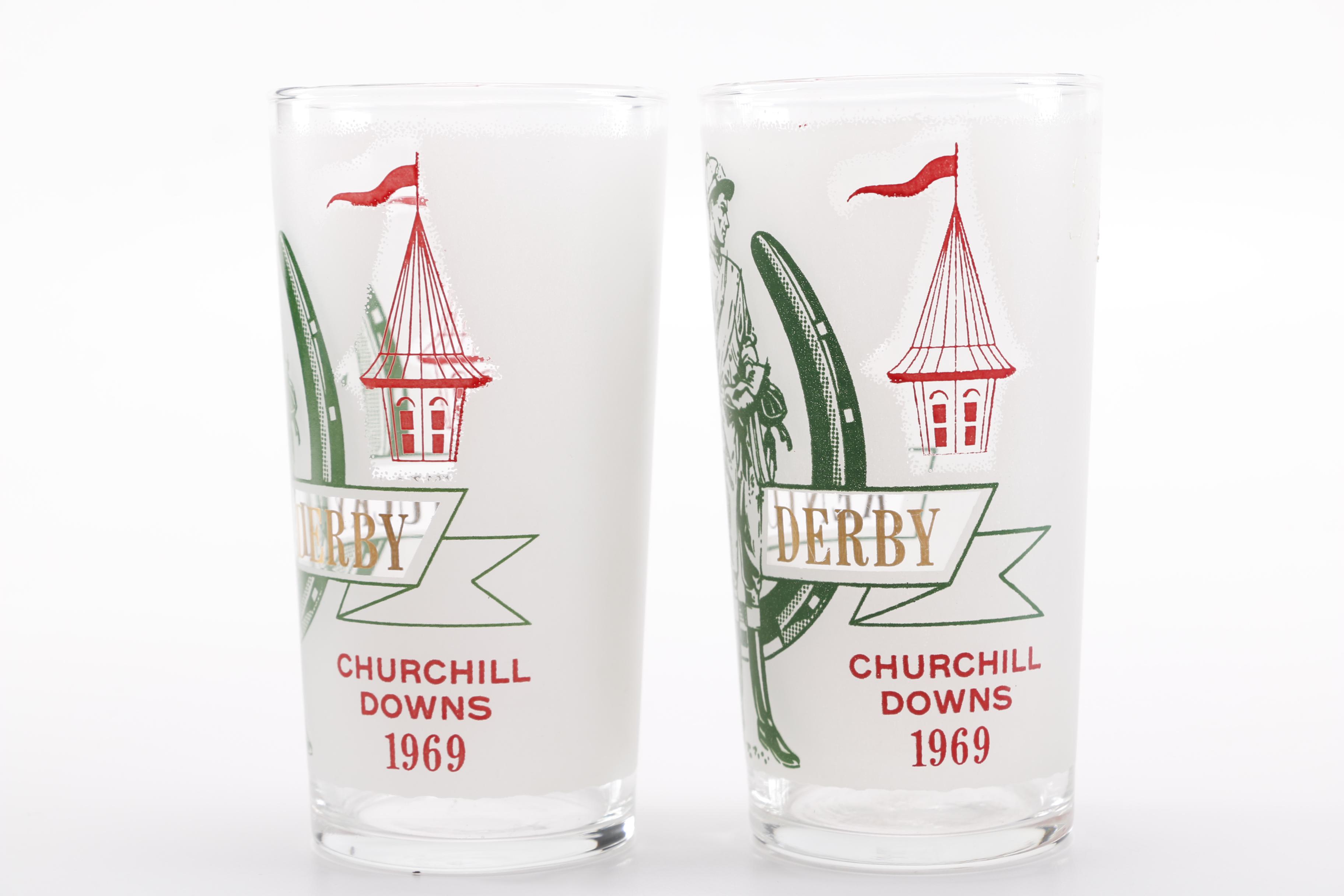 1969 Kentucky Derby Commemorative Glasses | EBTH