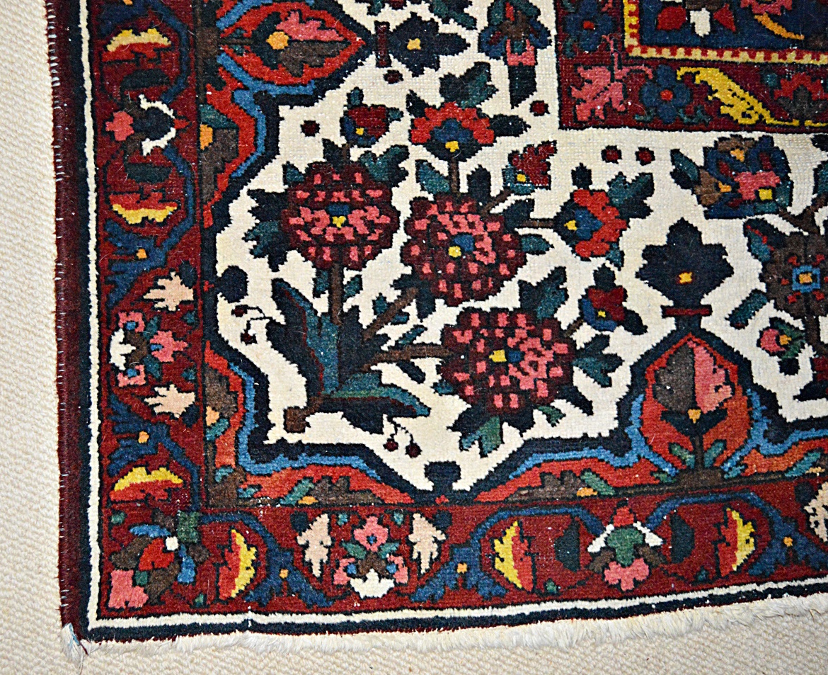 Large Vintage Hand Knotted Wool Persian Style Rug | EBTH