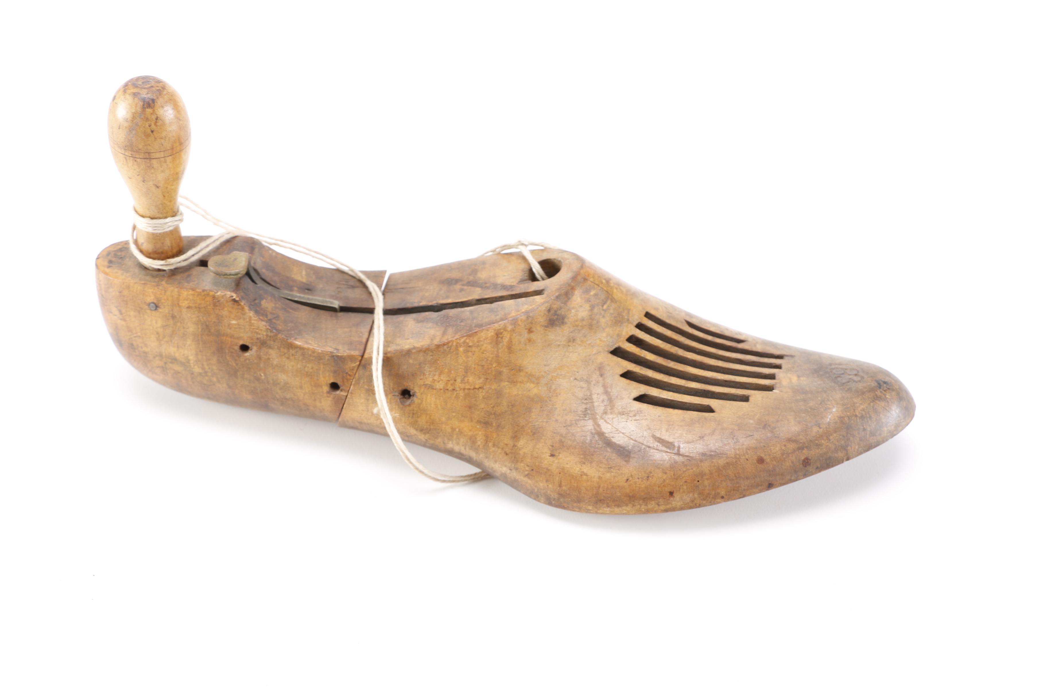 Vintage Wooden Items Including Shoe Forms and Kitchen Tools | EBTH