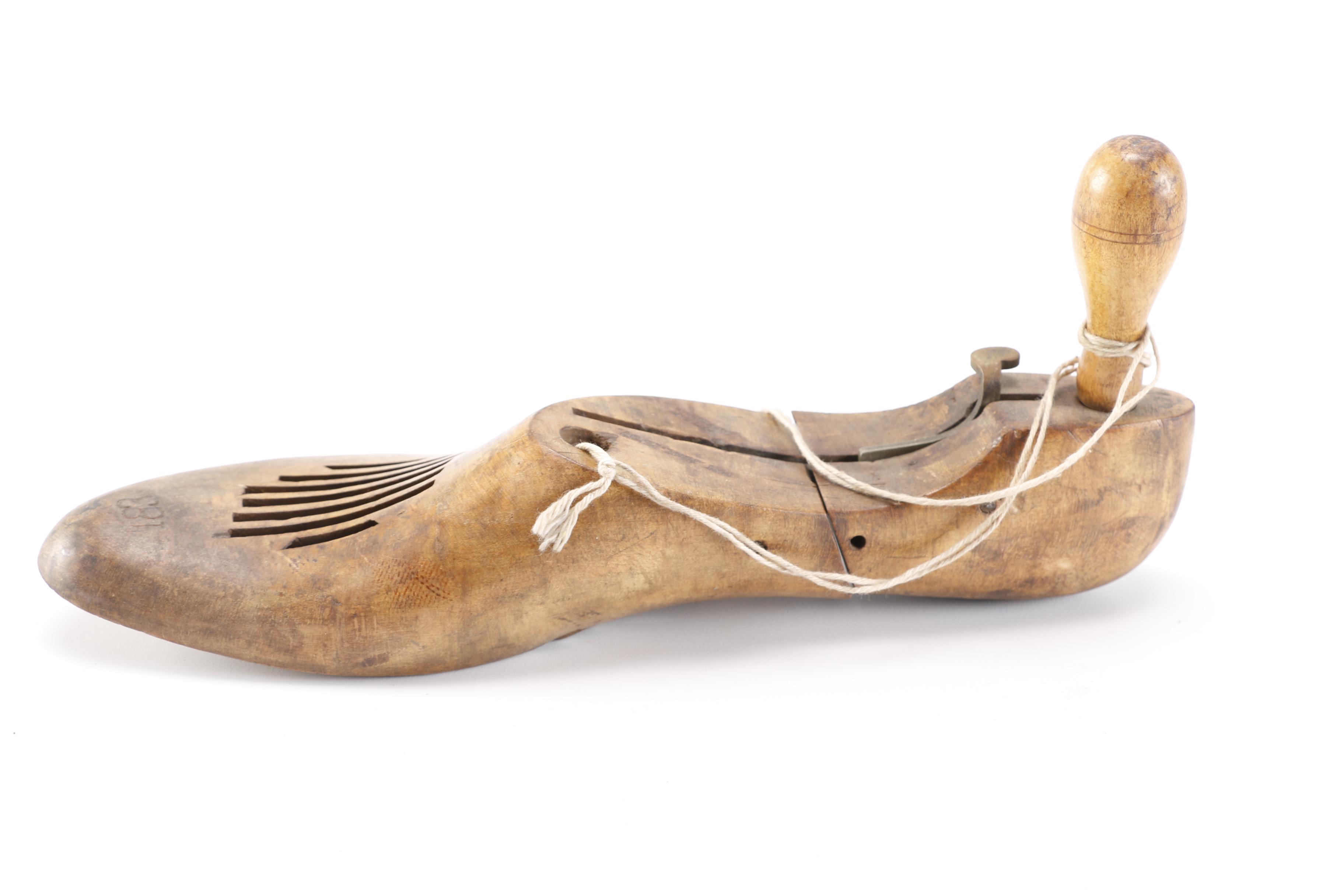 Vintage Wooden Items Including Shoe Forms and Kitchen Tools | EBTH