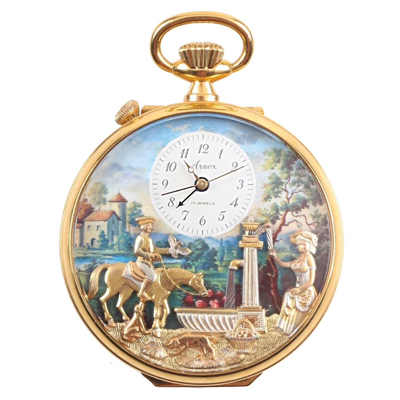 Arnex Reuge Automated Musical Pocket Watch with Automatons | EBTH
