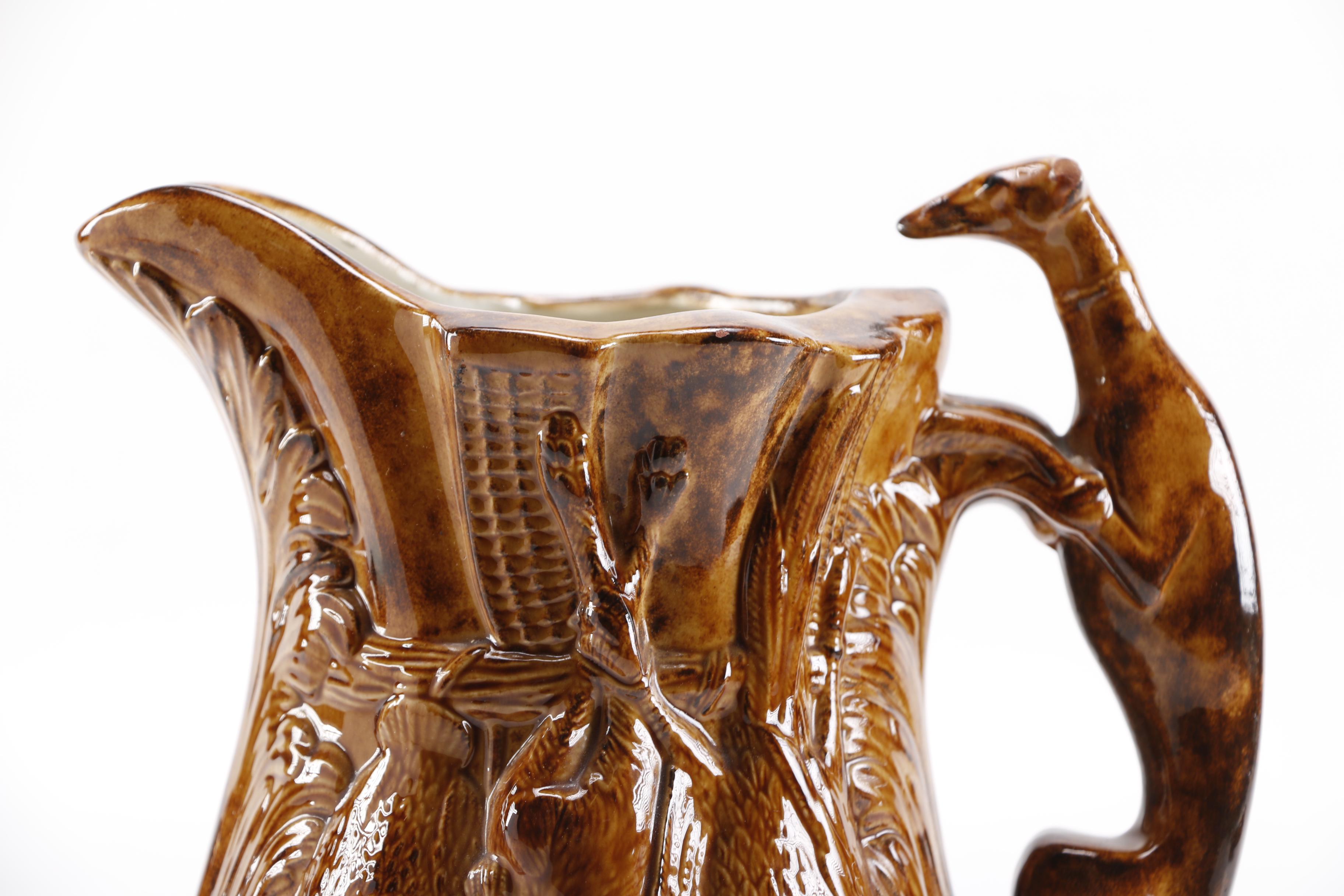 Bennington Rockingham Style Earthenware Hunting Pitcher | EBTH