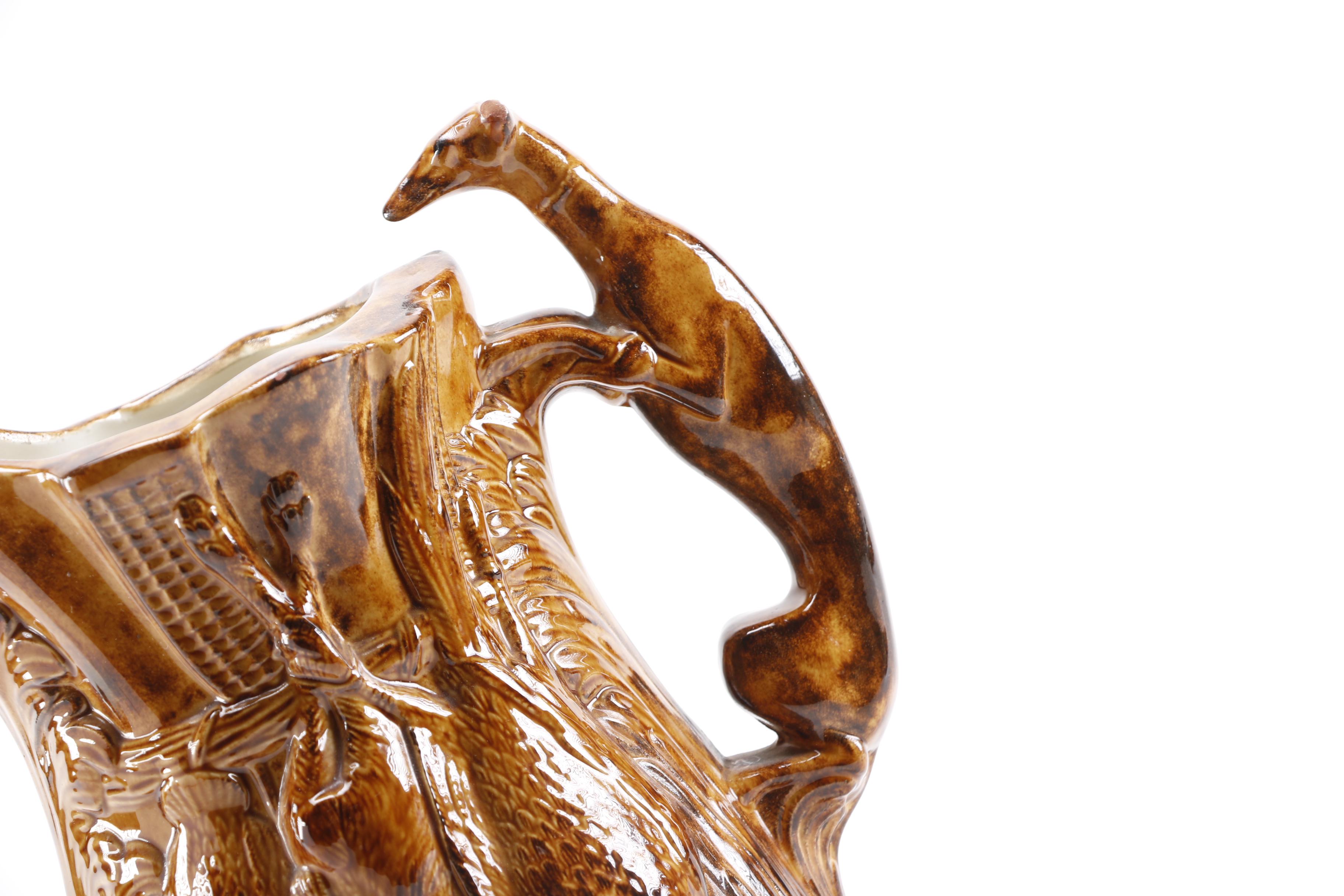 Bennington Rockingham Style Earthenware Hunting Pitcher | EBTH