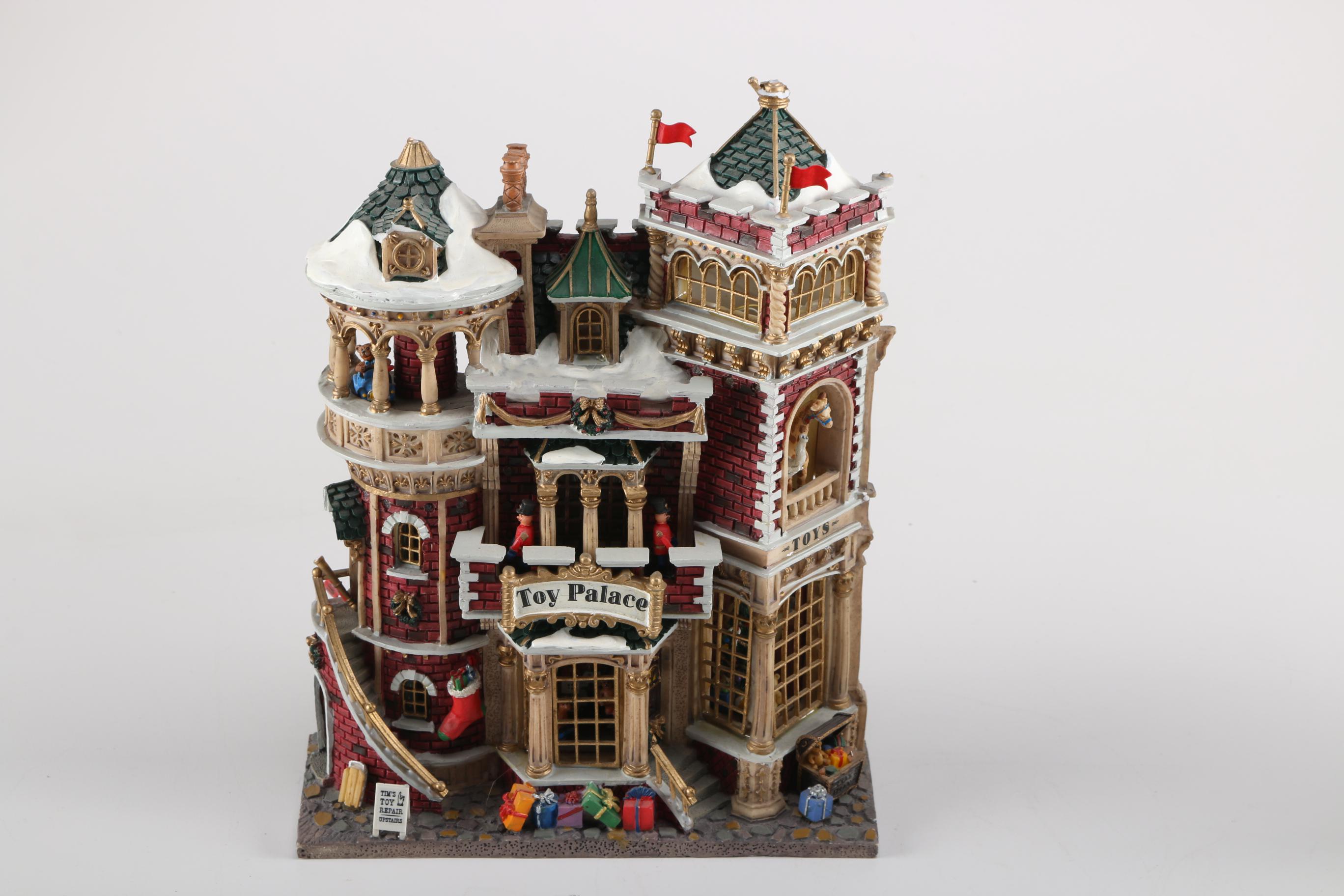 Lemax Model Village Lamp Buildings Including "Toy Palace" | EBTH