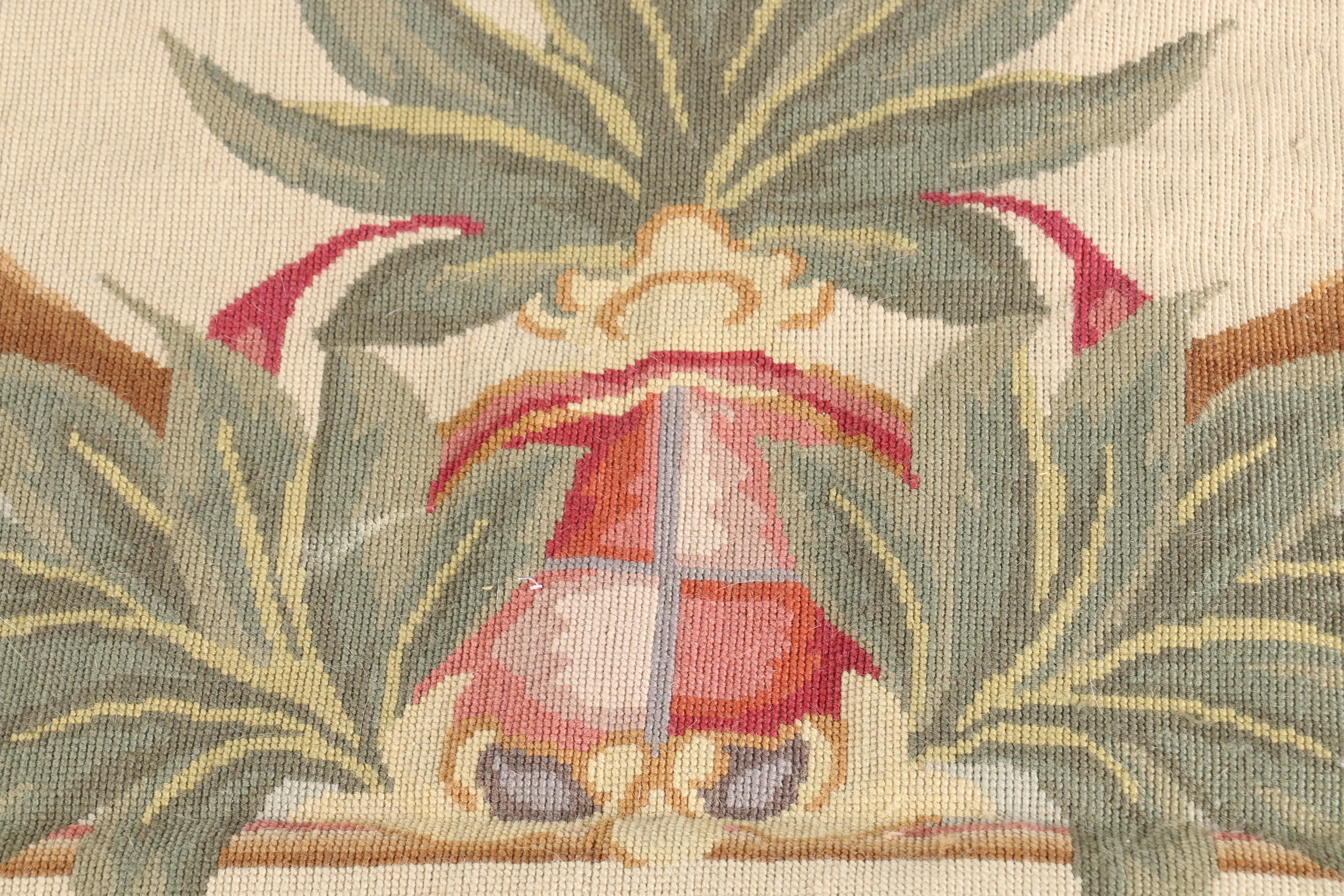 Hand-Knotted Pictorial Monkey Themed Area Rug | EBTH