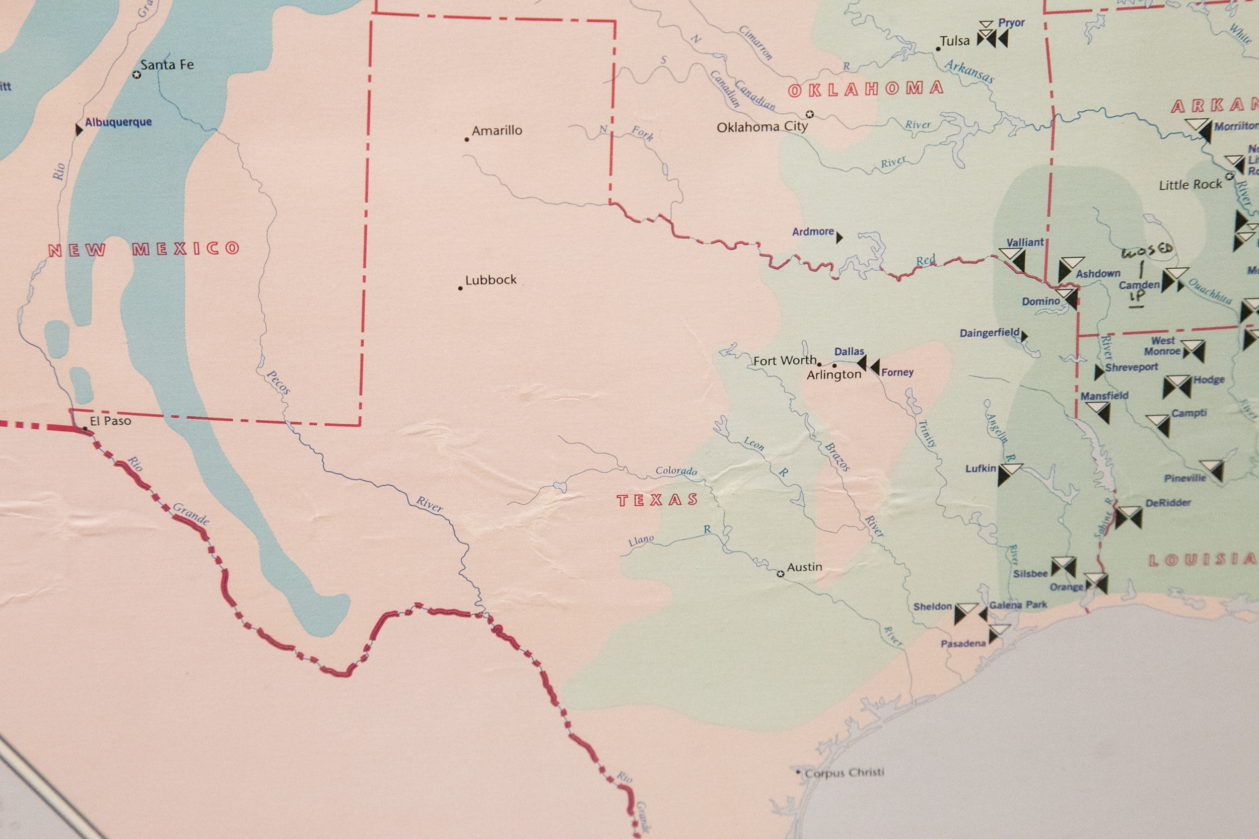 Framed "Pulp & Paper Mills" Map | EBTH