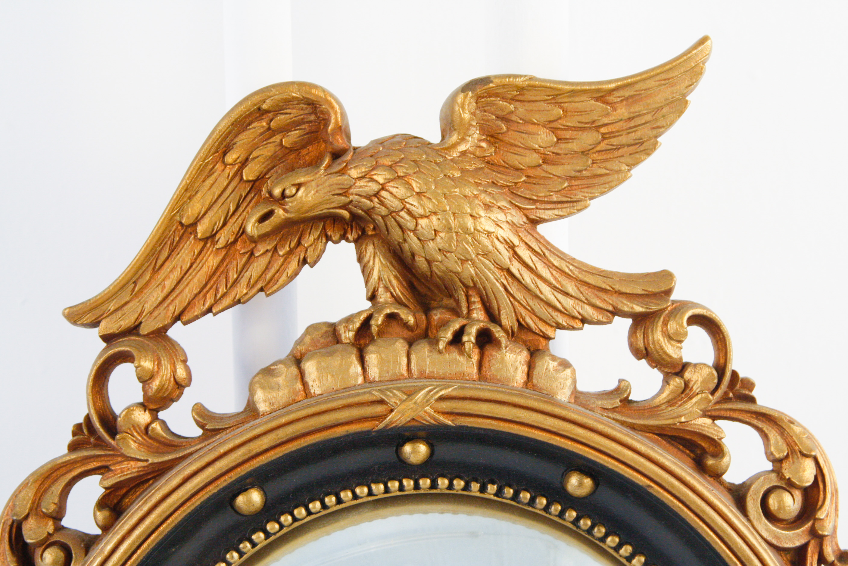 Syroco Wood Federal Style Convex Mirror | EBTH