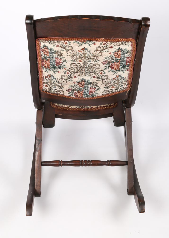 Antique Tapestry Rocking Chair | EBTH