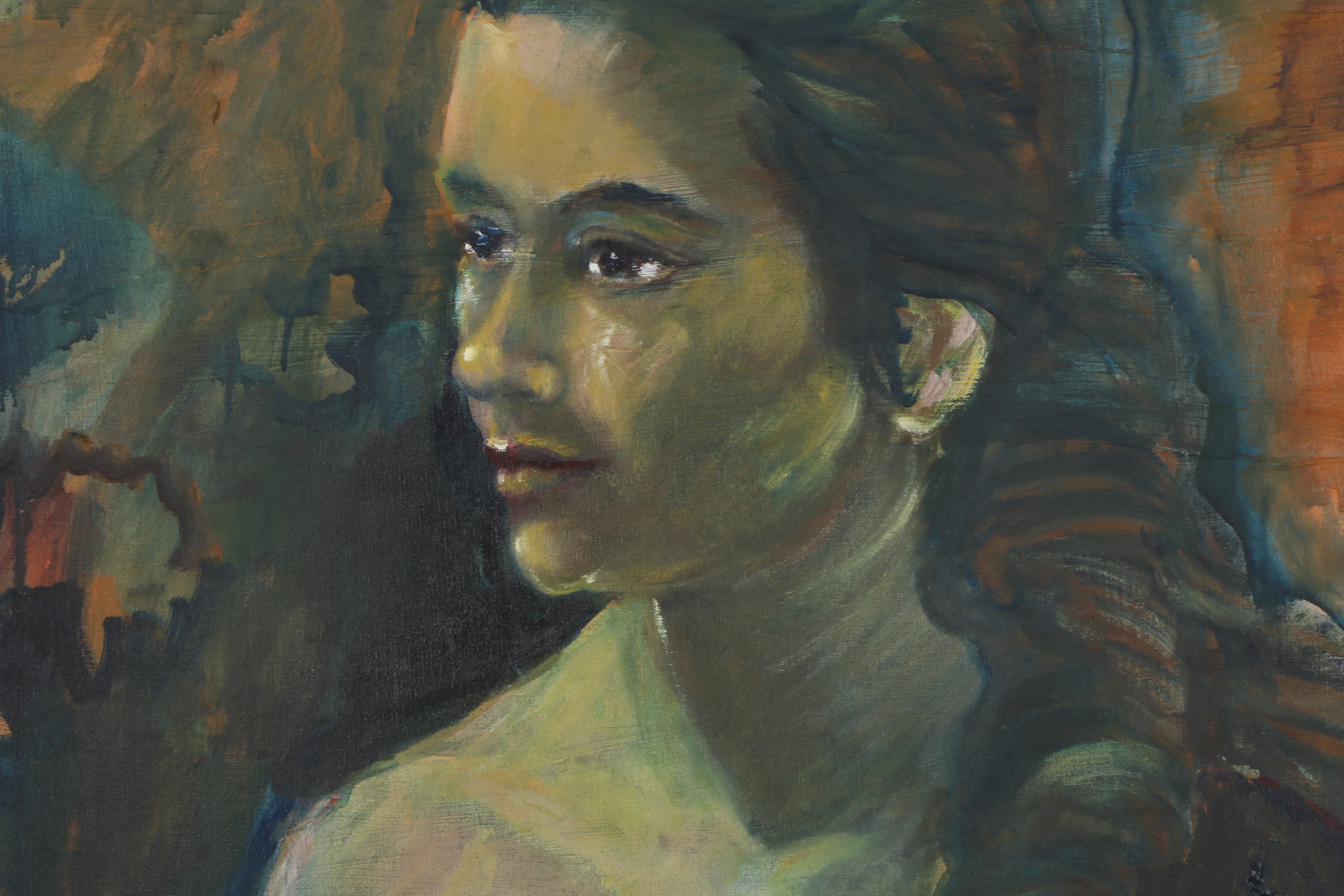 Oil Painting on Canvas of Figure Study | EBTH