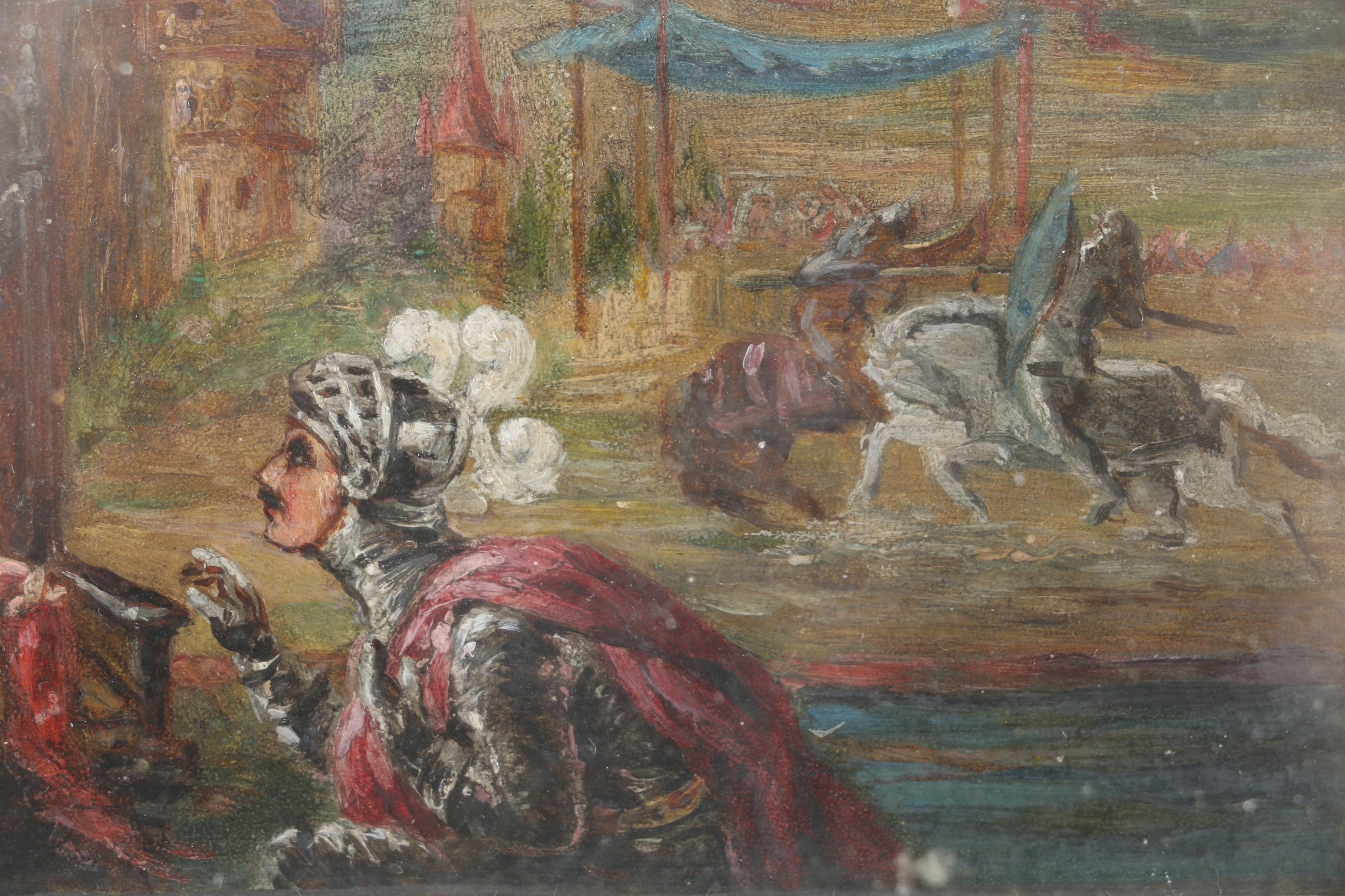 Sequential Oil Paintings of Sir Lancelot and Lady of Shalott | EBTH
