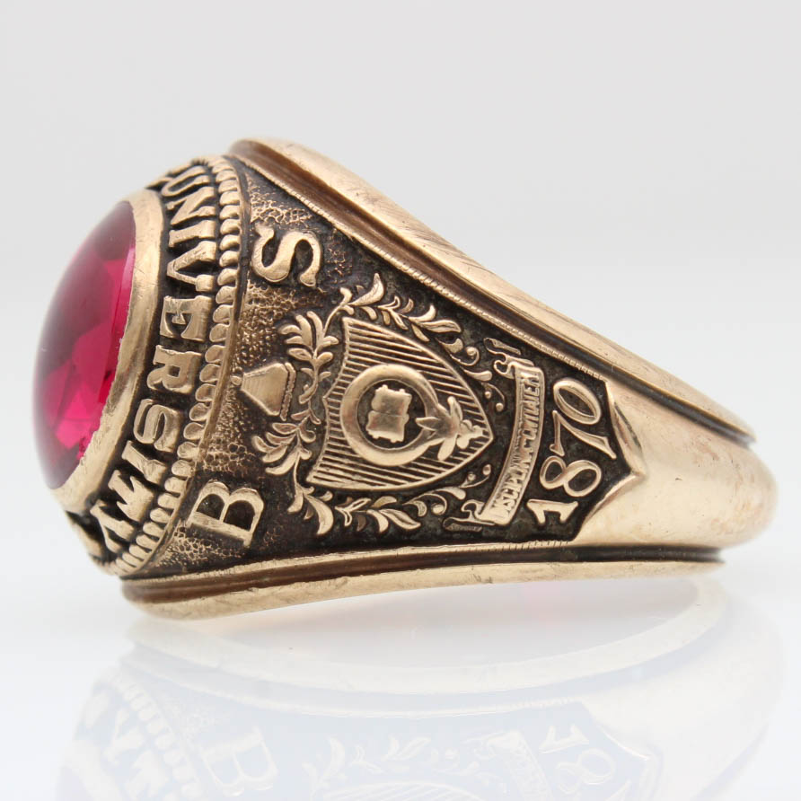 10K Yellow Gold Men's Ohio State 1960 Class Ring | EBTH