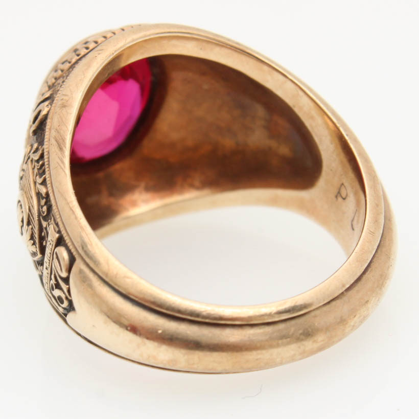 10K Yellow Gold Men's Ohio State 1960 Class Ring | EBTH