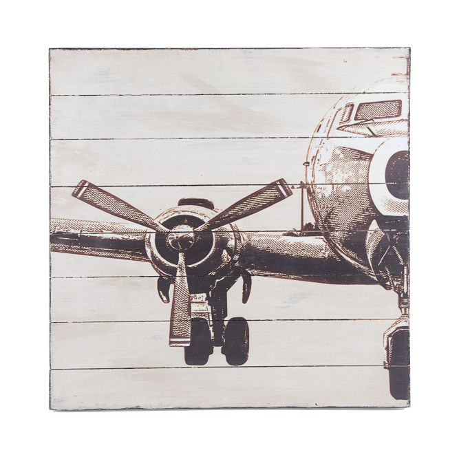 Pottery Barn Planked Airplane Panels | EBTH