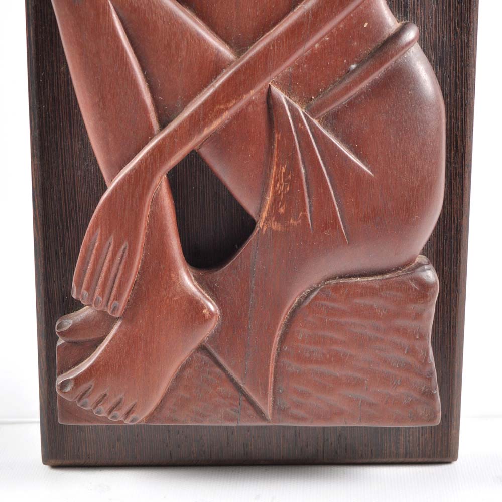 African Inspired Carved Wood Wall Plaques | EBTH